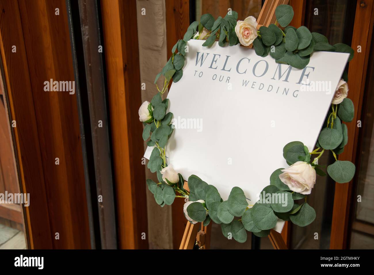 wedding entrance sign board Stock Photo - Alamy