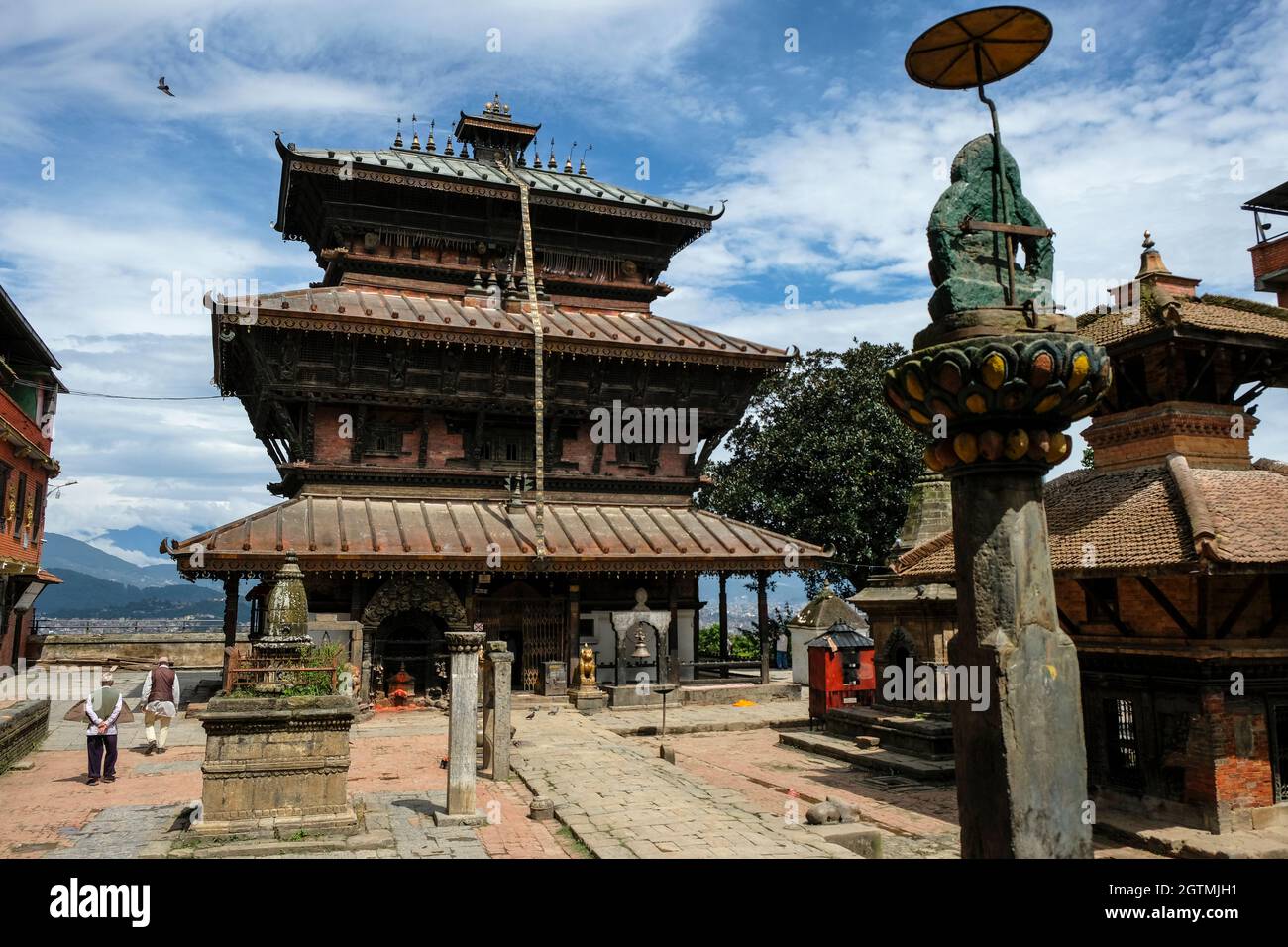Kirtipur, Nepal - October 2021: Bagh Bhairab Temple is a historic Hindu ...