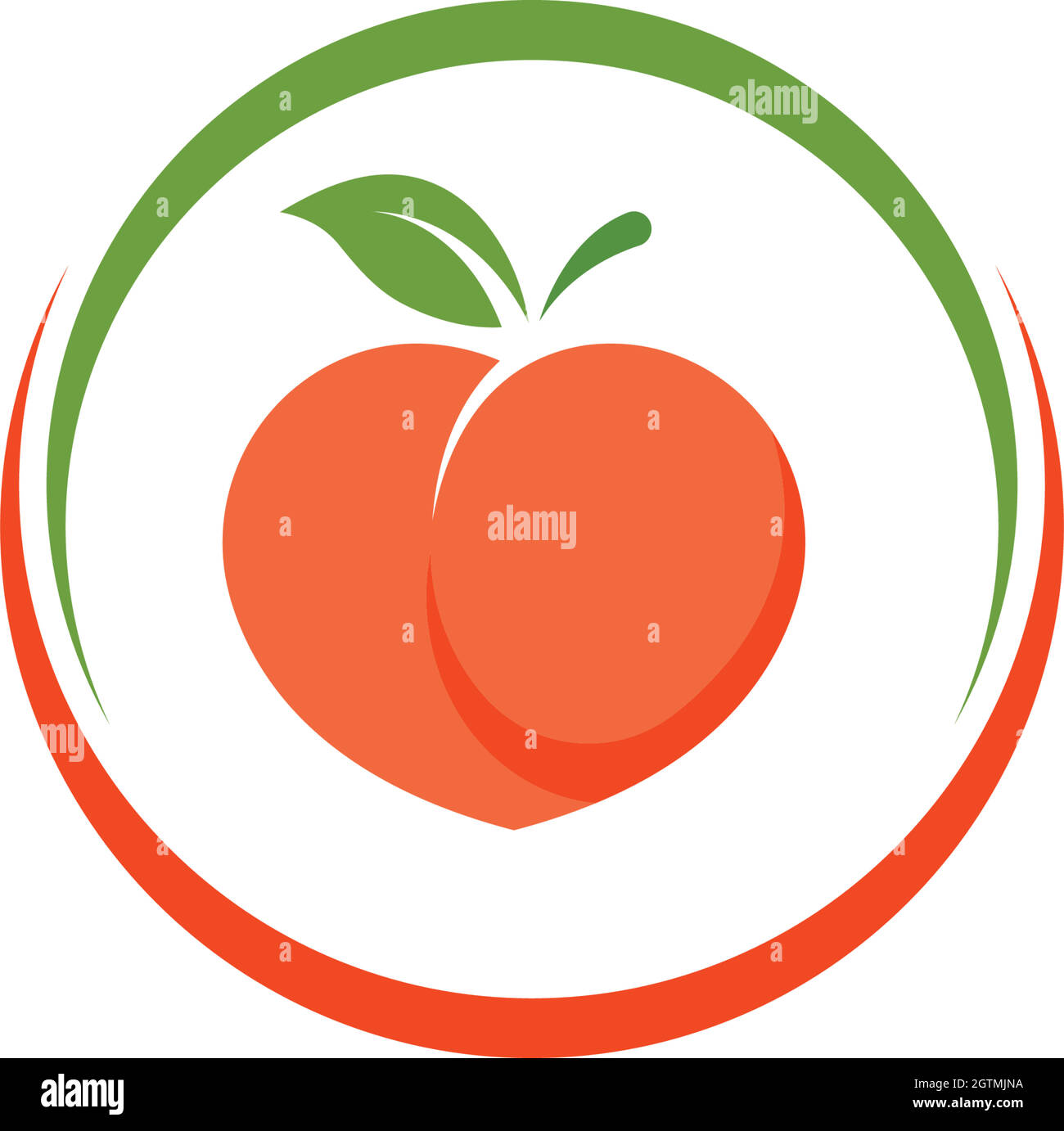 peach fruit icon vector illustrtion design Stock Vector Image & Art - Alamy