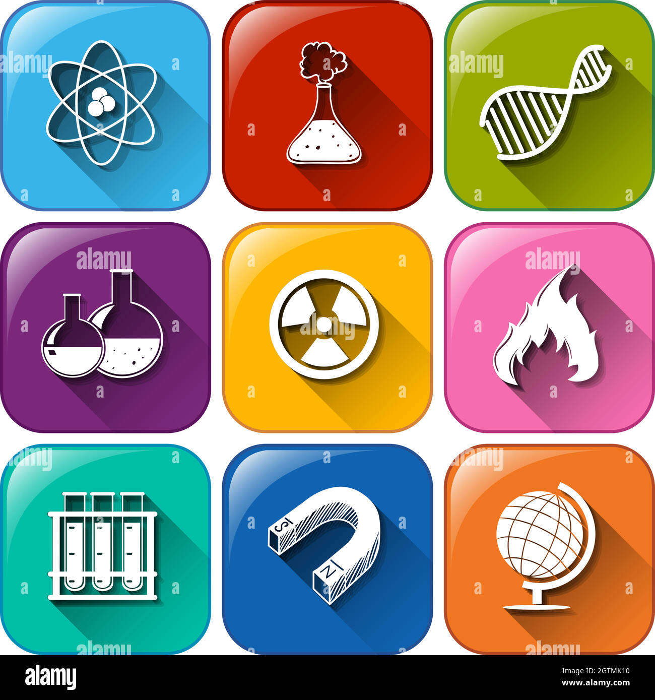 Science object icons Stock Vector Image & Art - Alamy