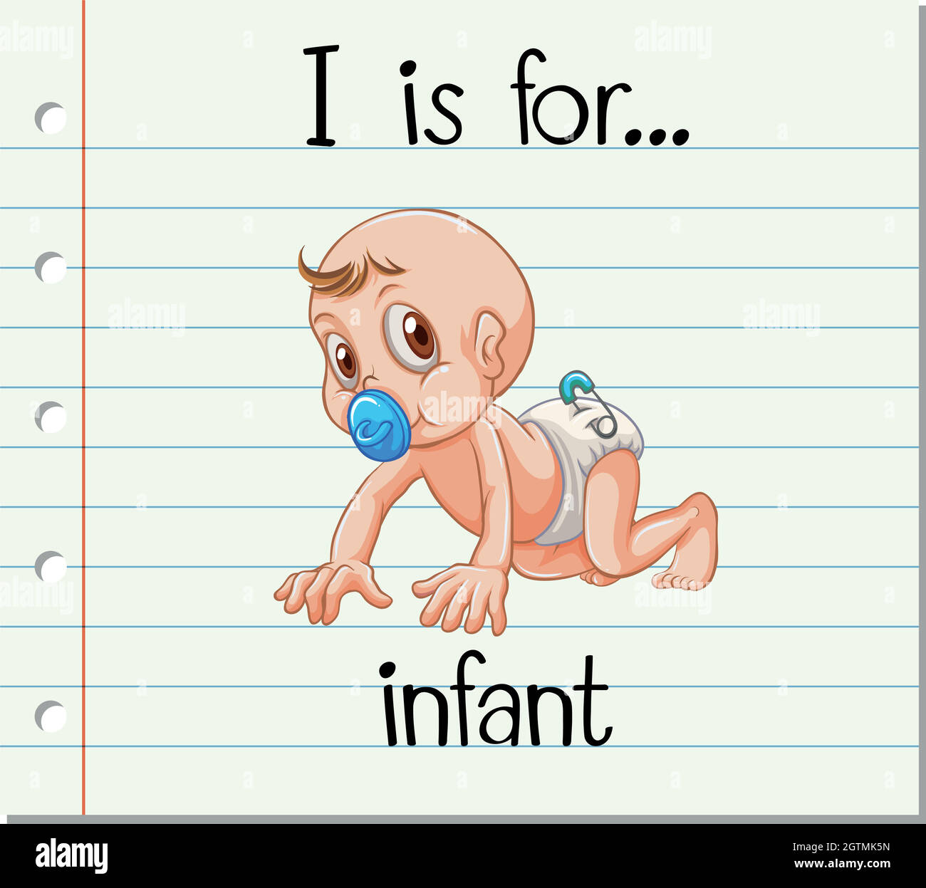 Flashcard letter I is for infant Stock Vector Image & Art - Alamy