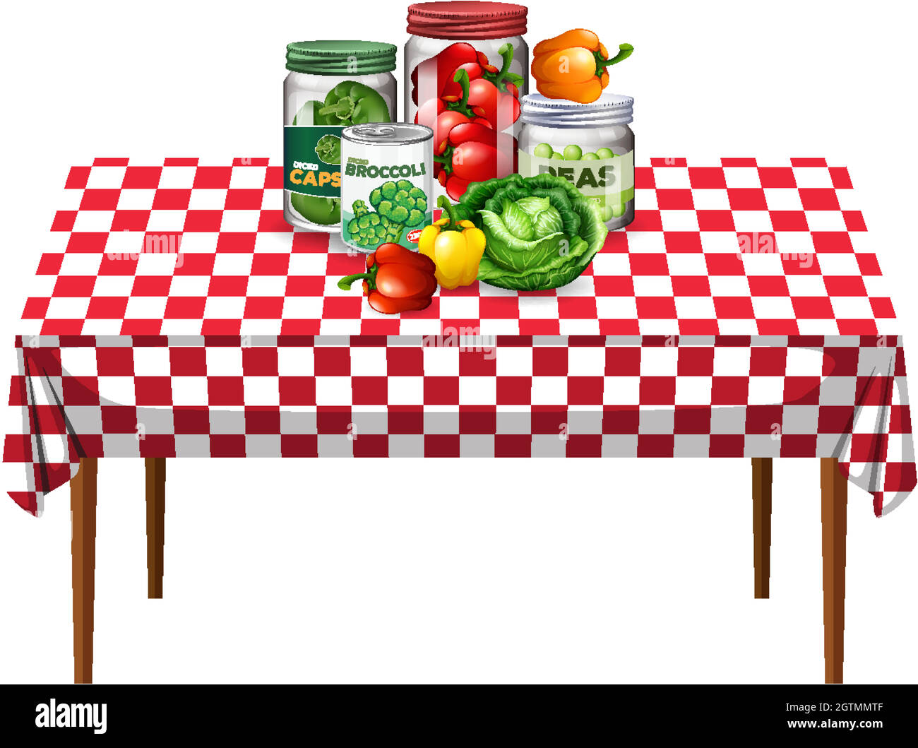 Vegetable design jars Stock Vector Images - Alamy