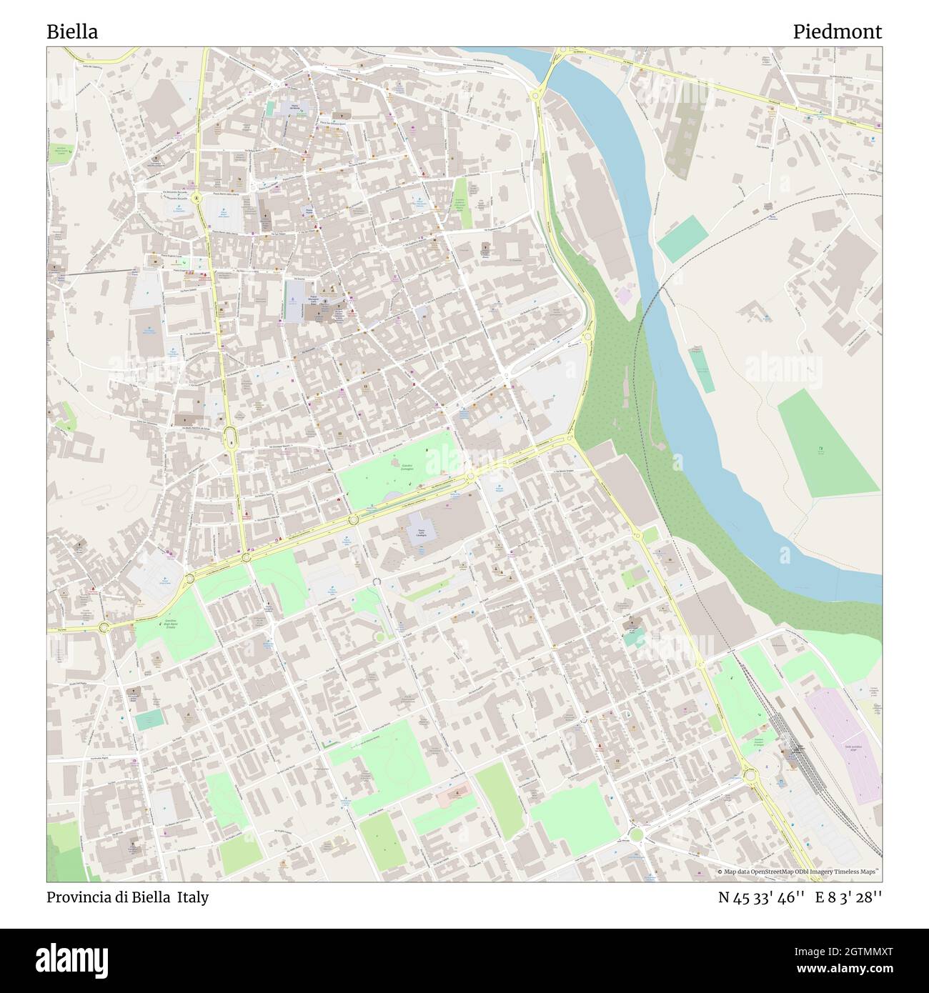 Map of biella hi-res stock photography and images - Alamy