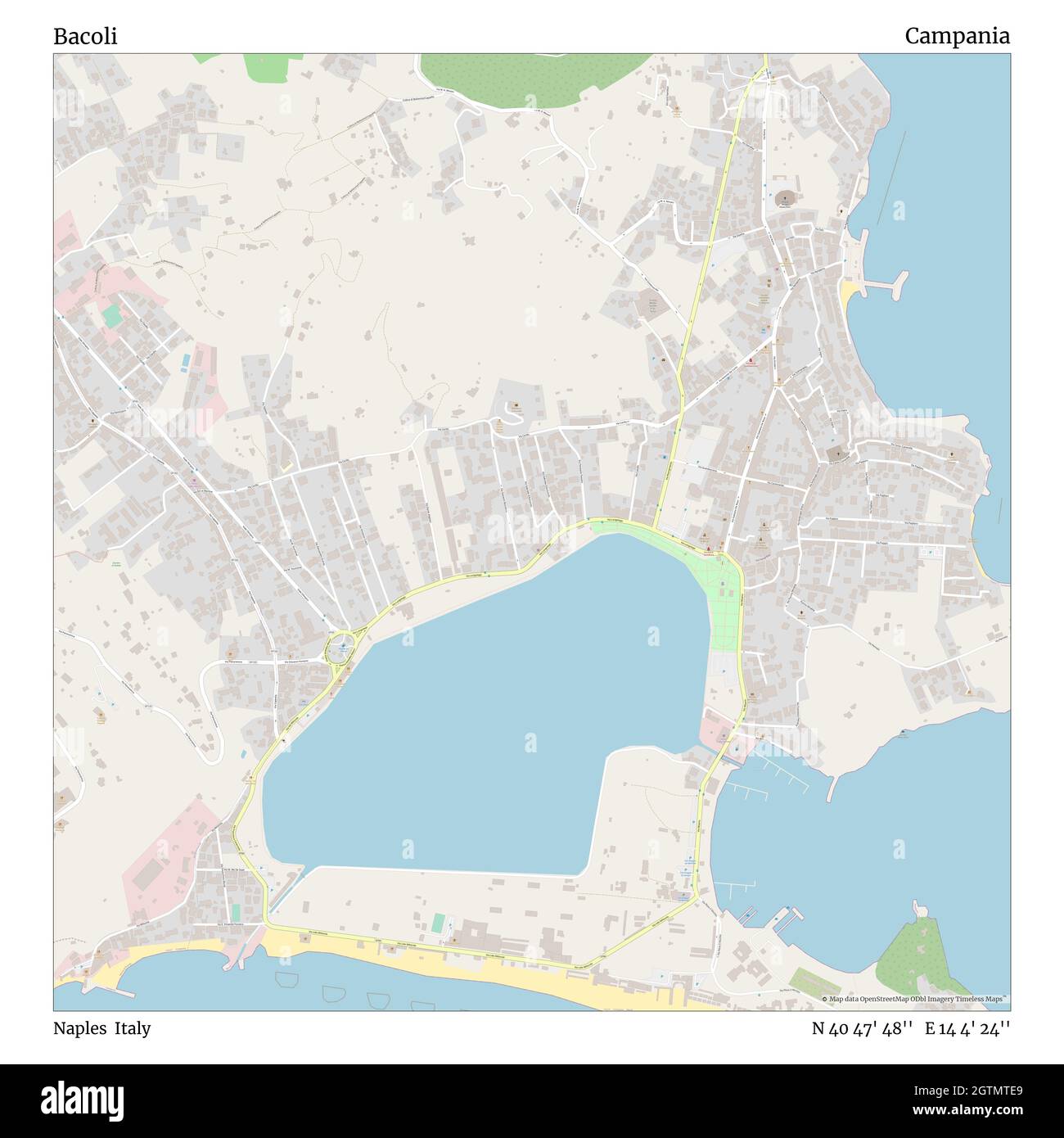 Bacoli map hi-res stock photography and images - Alamy