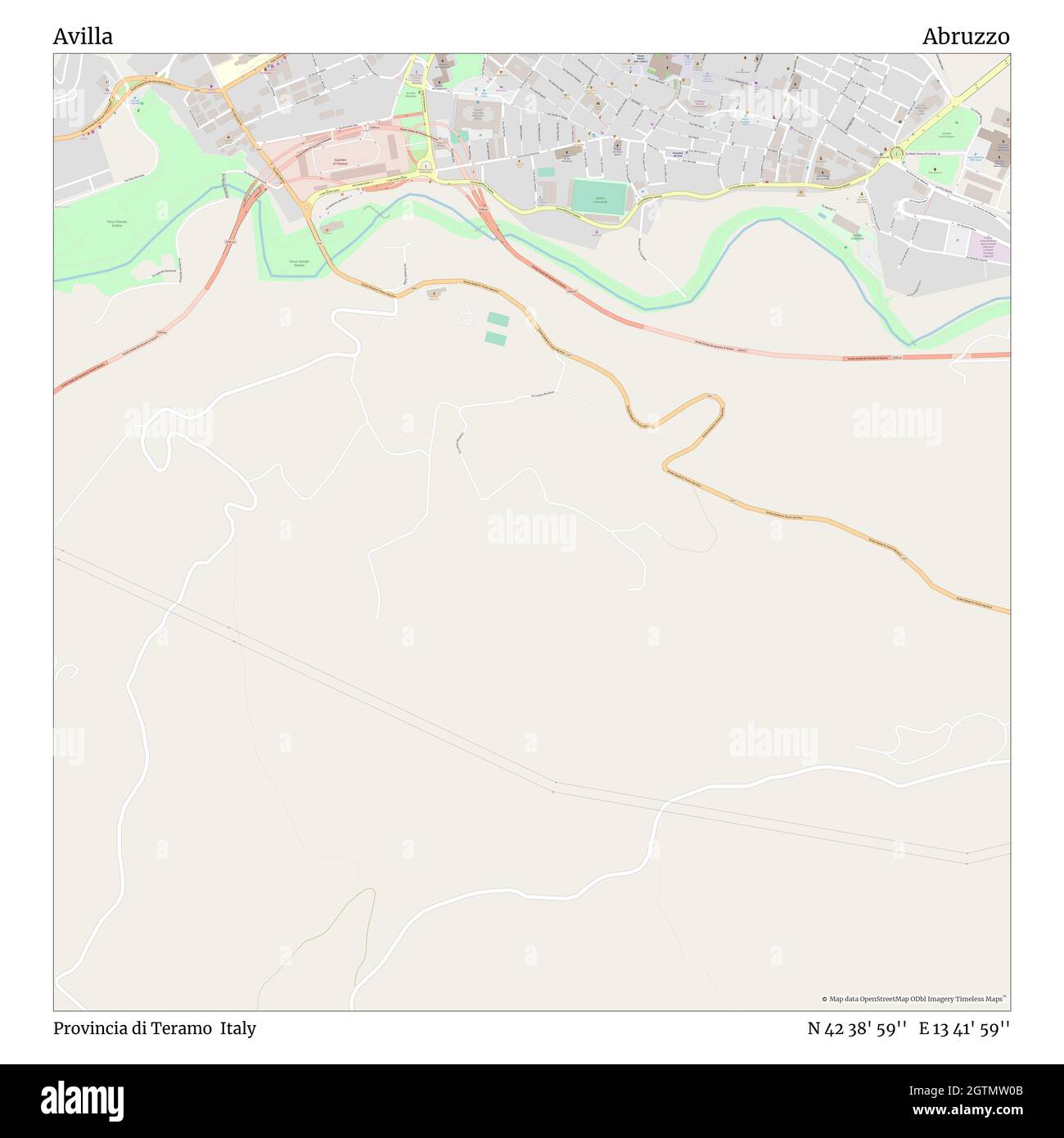 Map of avilla hi-res stock photography and images - Alamy
