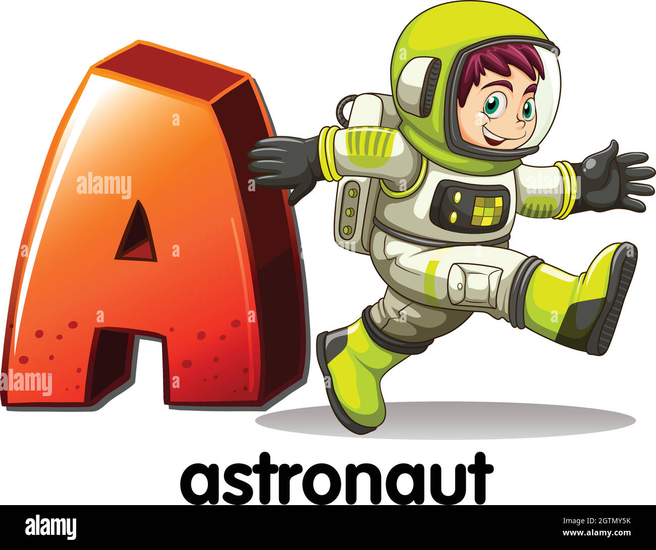A letter A for astronaut Stock Vector Image & Art - Alamy
