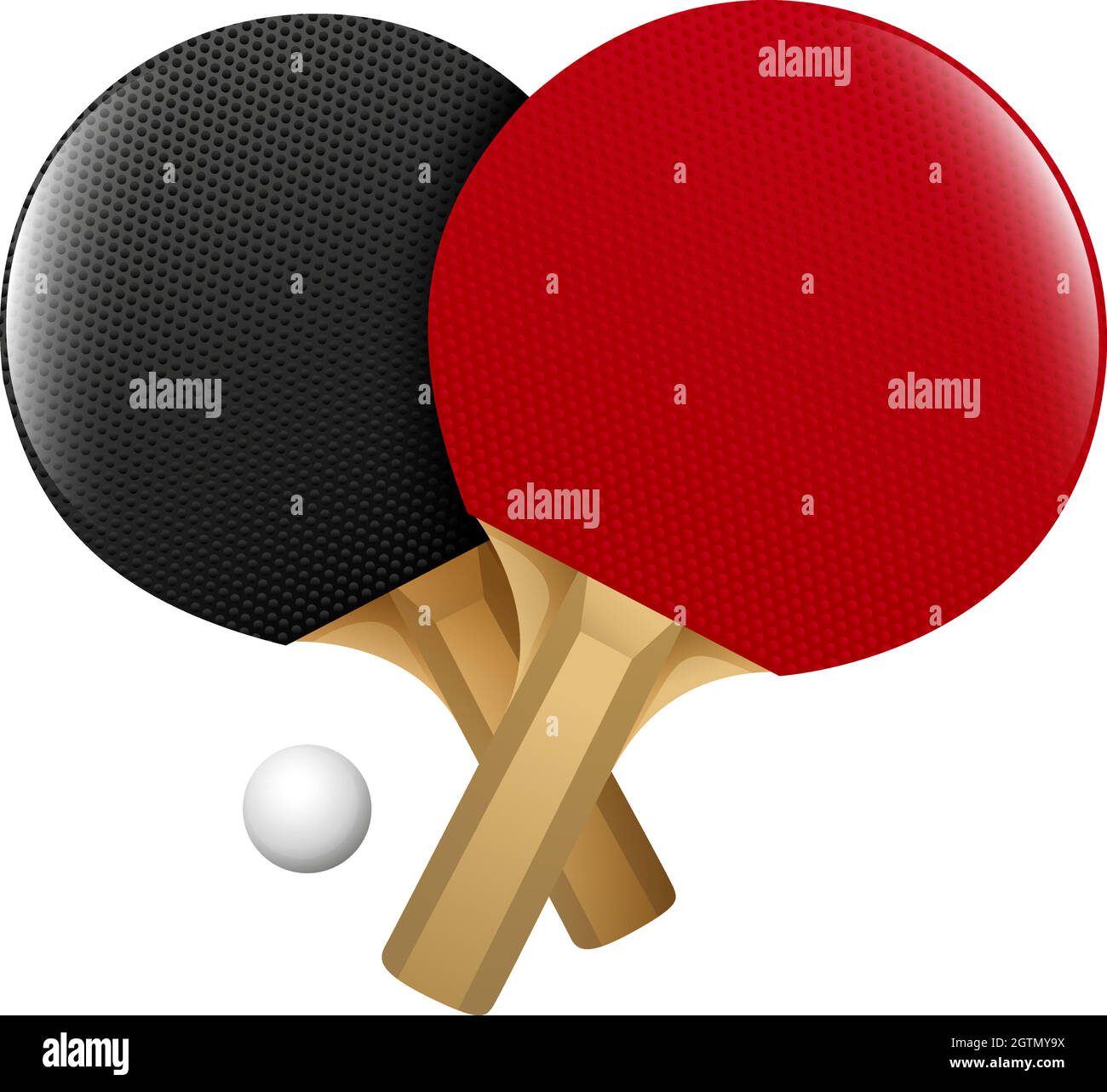 Table tennis paddle on Stock Vector Images - Alamy