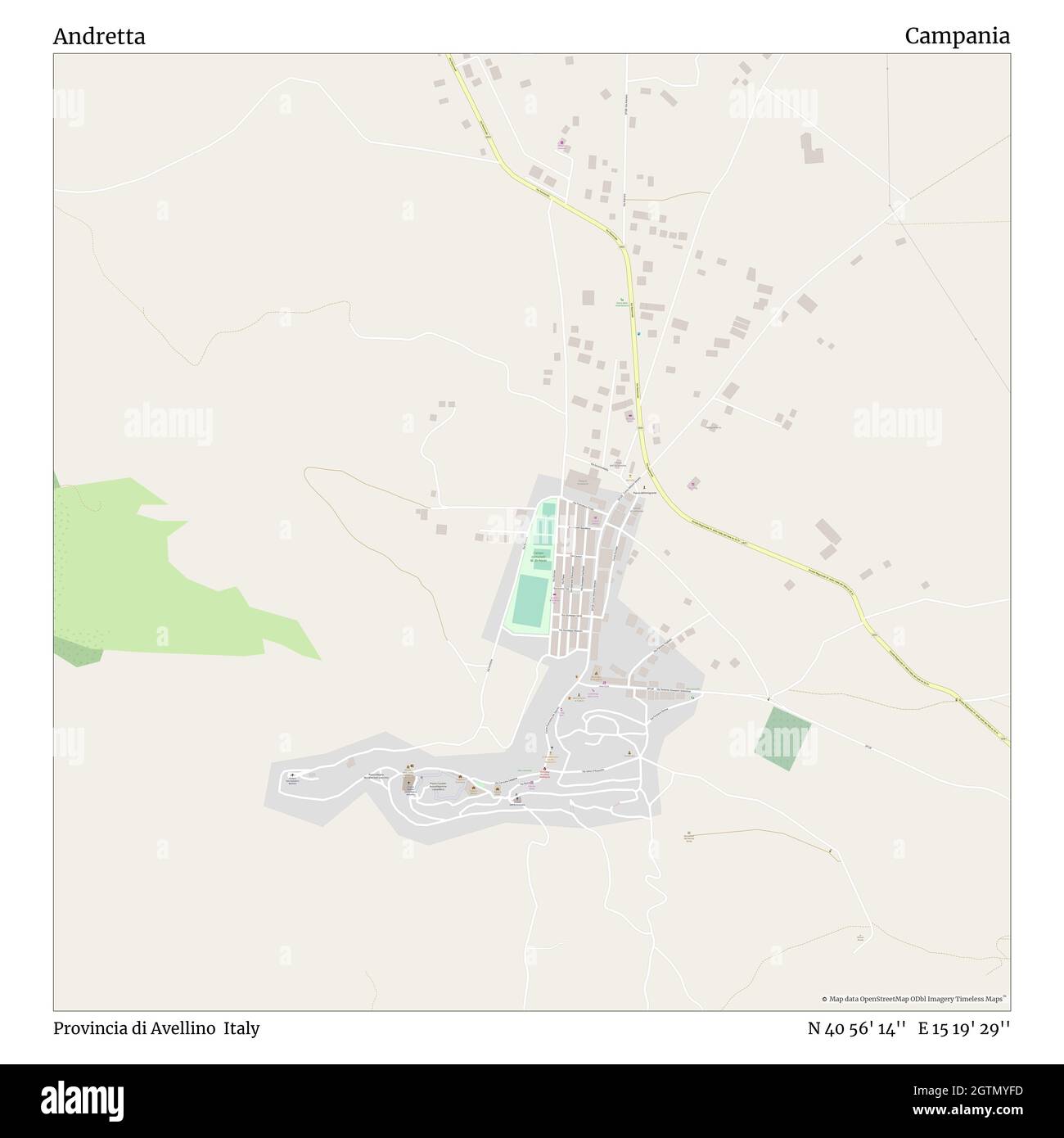 Andretta, Provincia di Avellino, Italy, Campania, N 40 56' 14'', E 15 ...