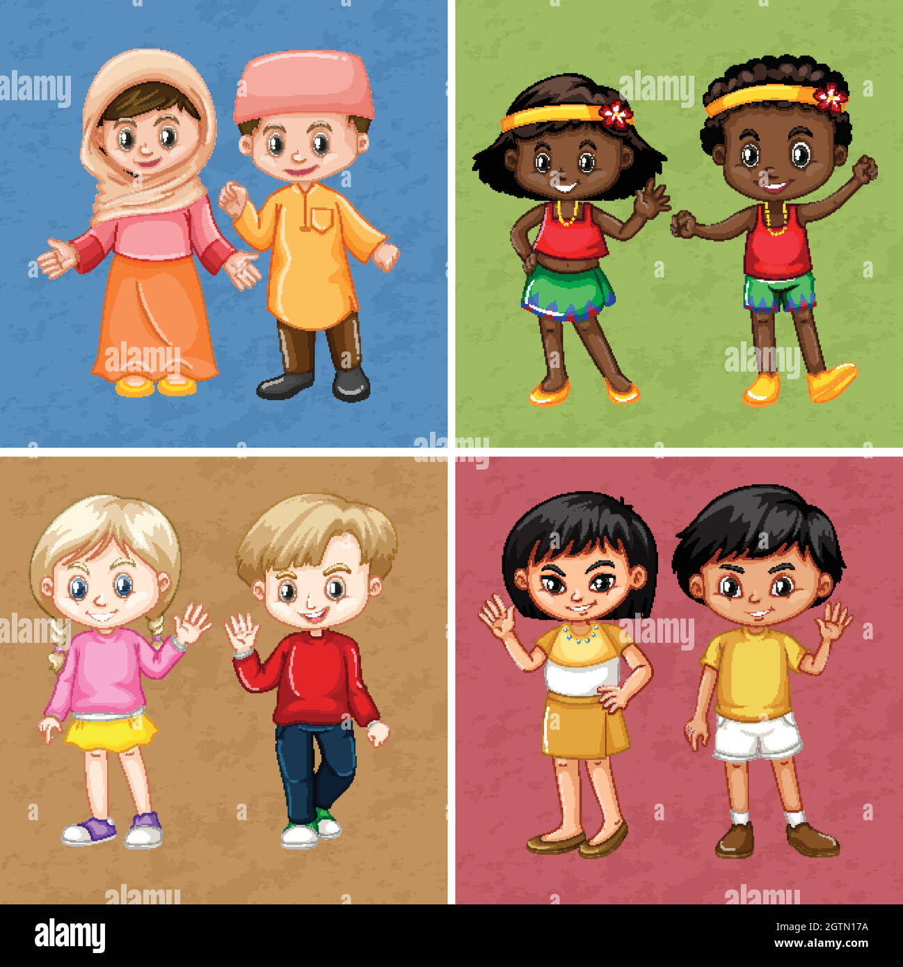 Diversity Children Clip Art