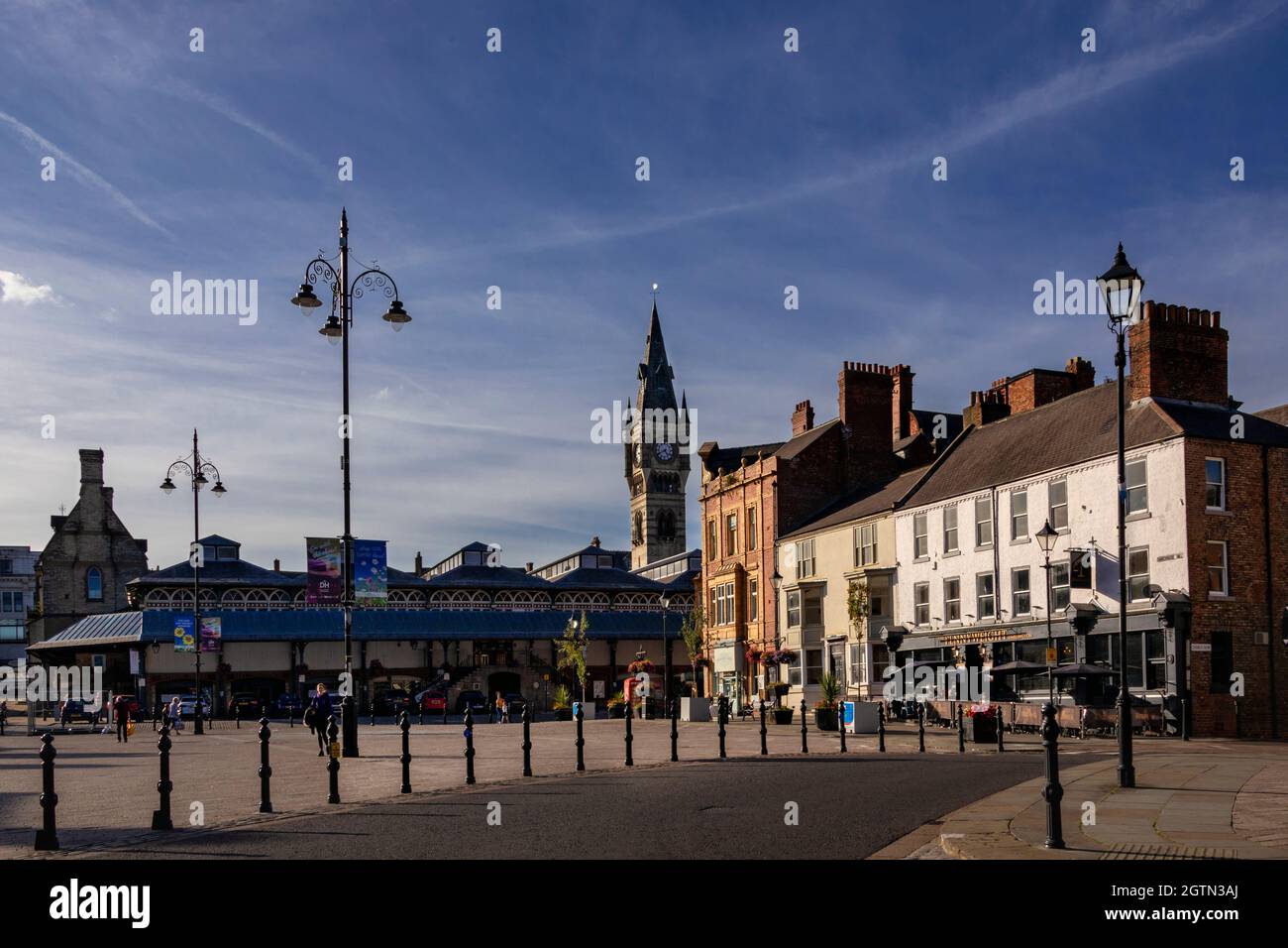 Market square in Darlington, UK Stock Photo - Alamy
