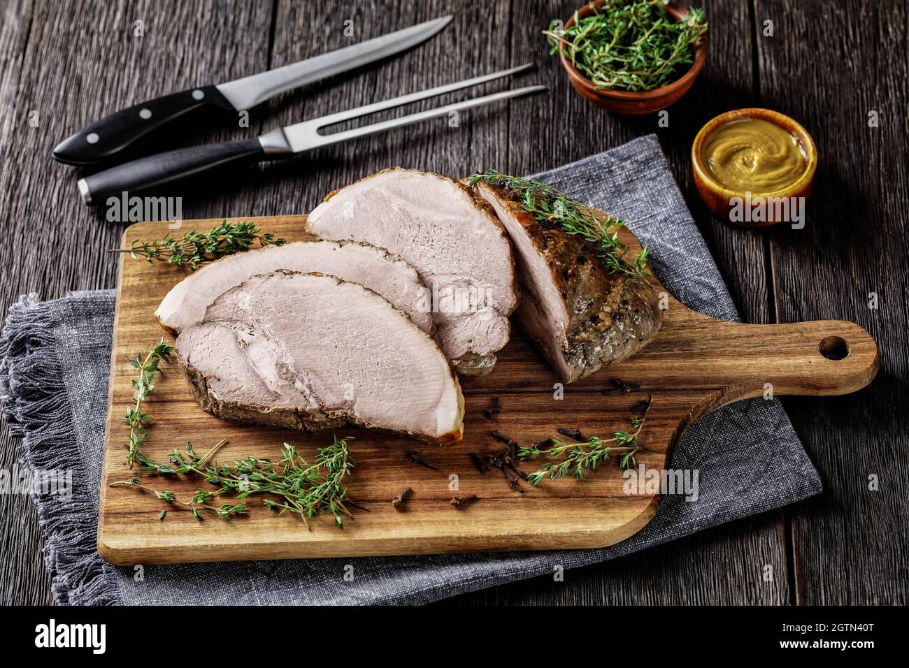 Veprova pecene, Bohemian pork roast, pork shoulder slow-roasted whole ...