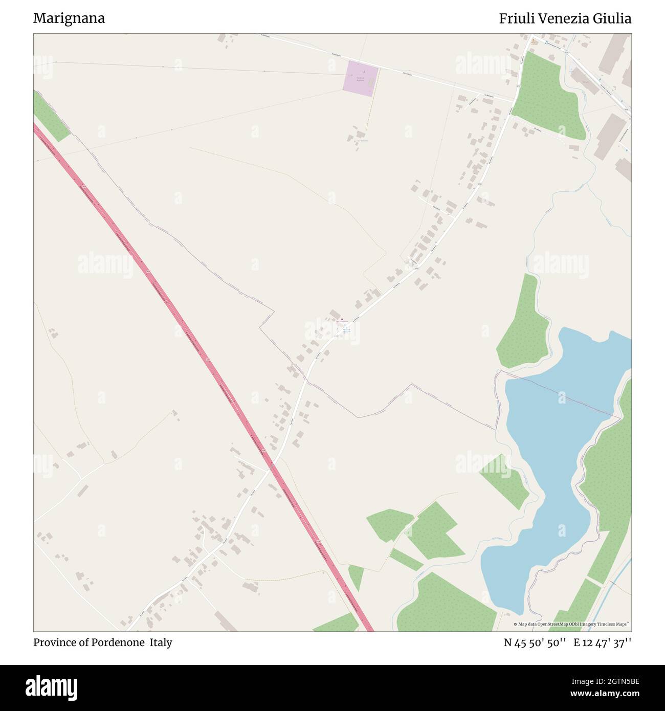 Marignana, Province of Pordenone, Italy, Friuli Venezia Giulia, N 45 50 ...