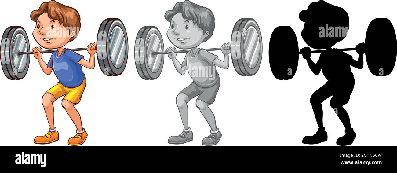 Bodybuilding muscular bodybuilder lifting Cut Out Stock Images ...