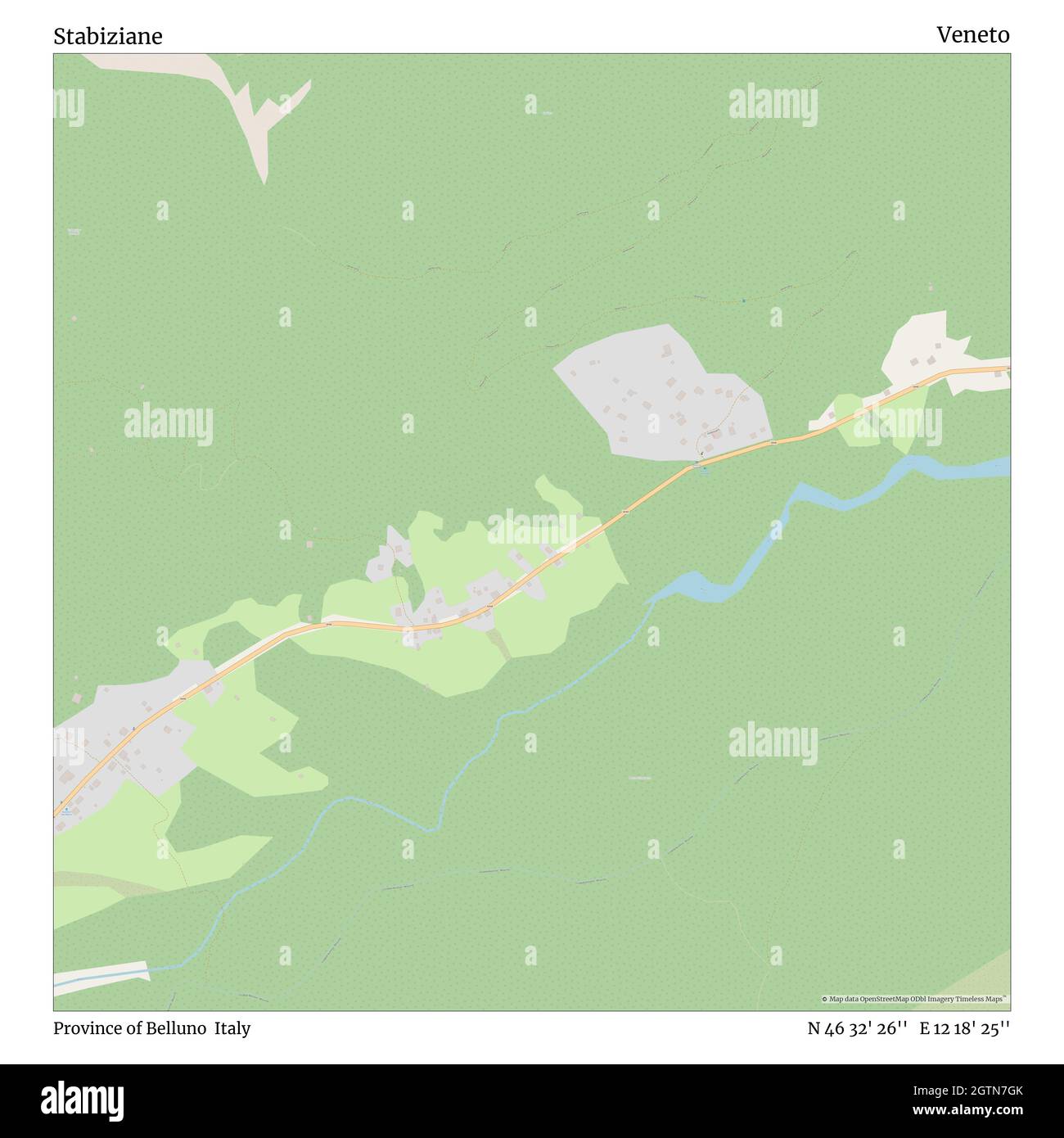 Belluno map hi-res stock photography and images - Alamy