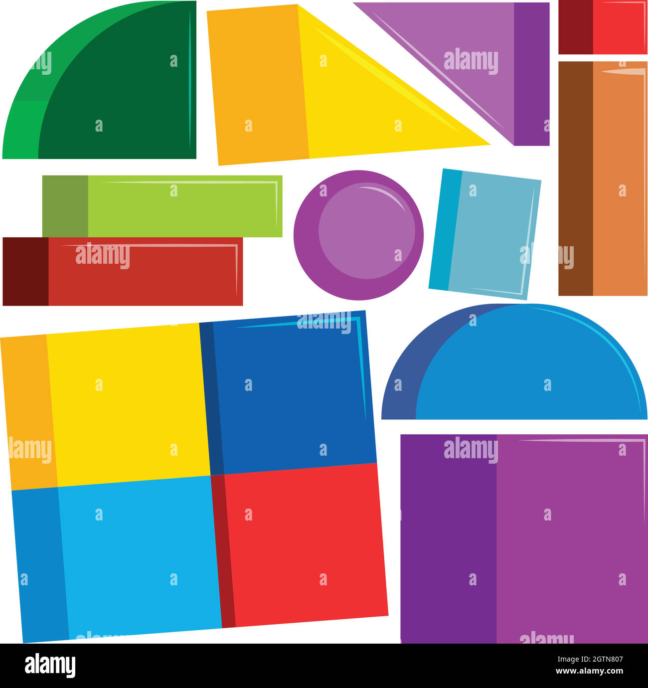 Purple shapes hi-res stock photography and images - Alamy