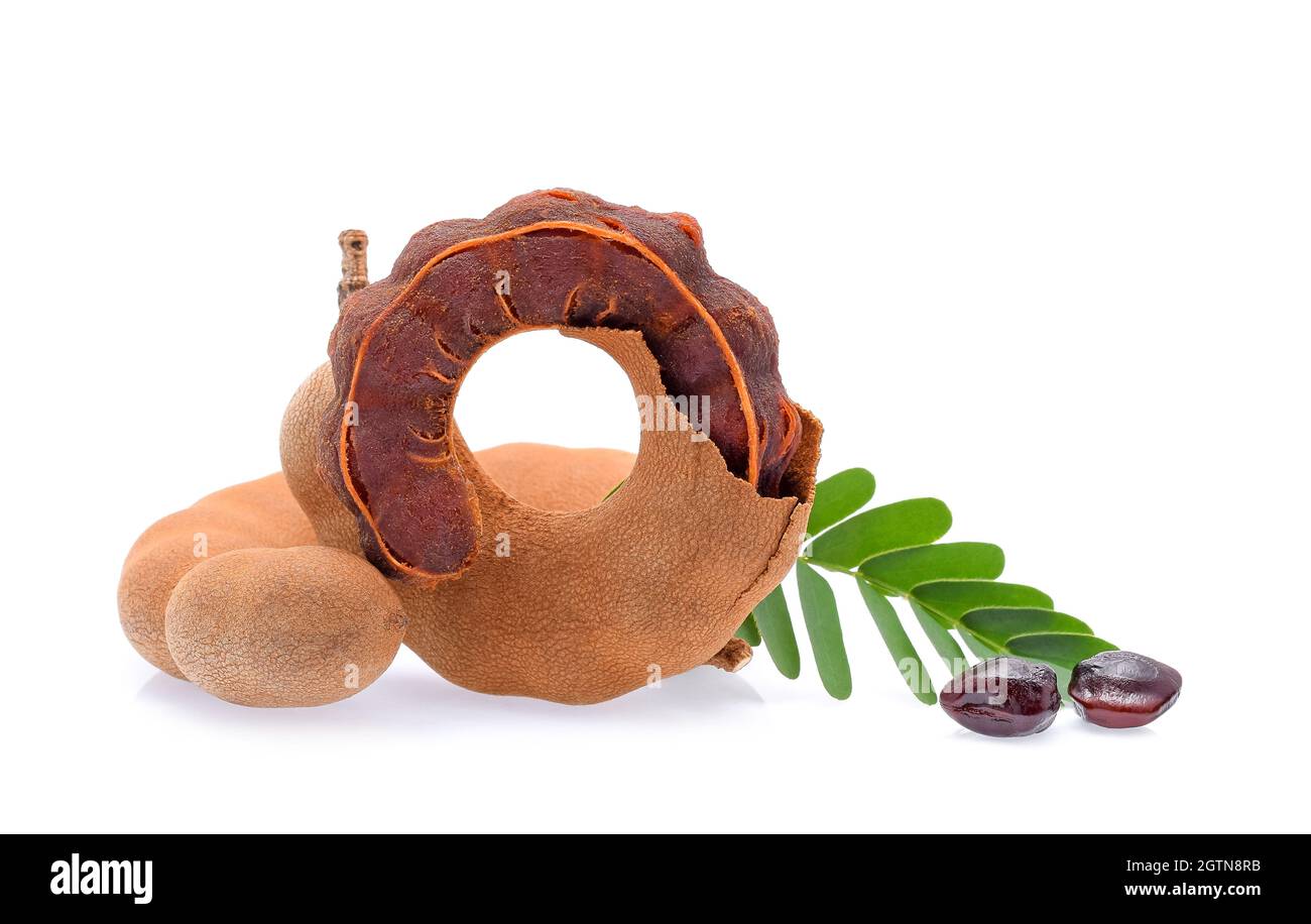 Raw tamarind fruits Cut Out Stock Images & Pictures - Alamy