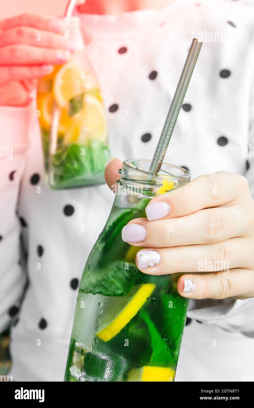 Female hand holding cocktail hi-res stock photography and images - Alamy
