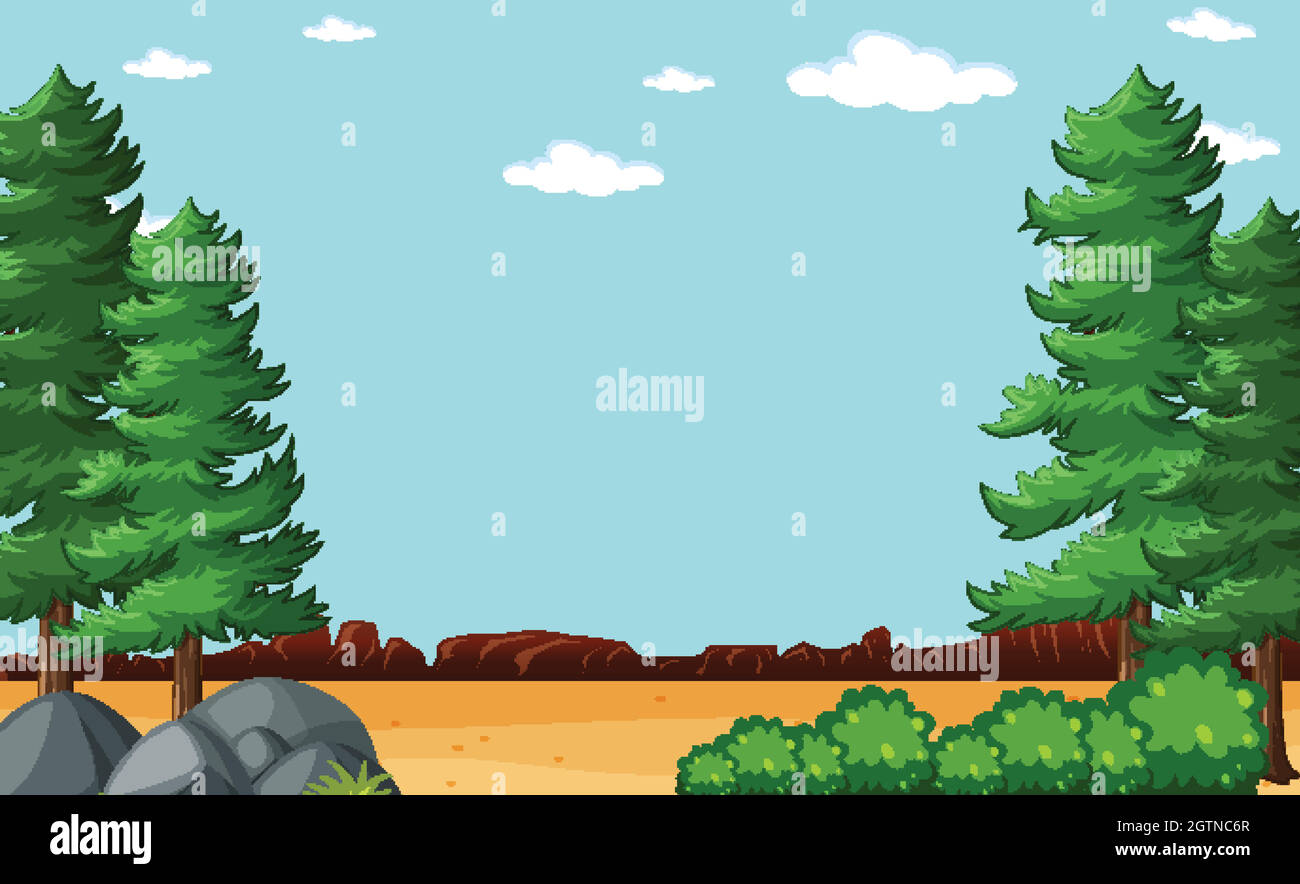 Tree cloud scenery Stock Vector Images - Alamy