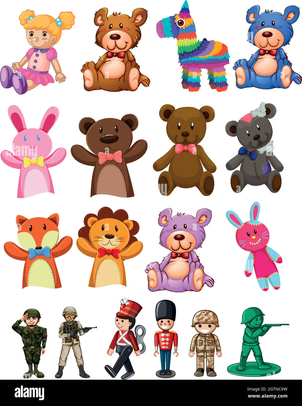 Set of children toys Stock Vector Image & Art - Alamy