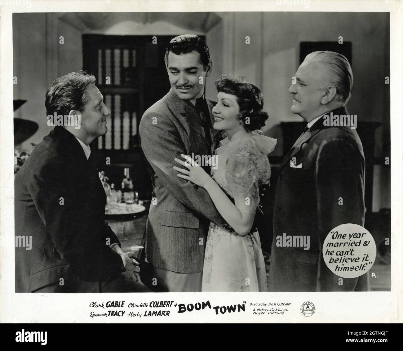 SPENCER TRACY CLARK GABLE CLAUDETTE COLBERT and FRANK MORGAN in BOOM ...