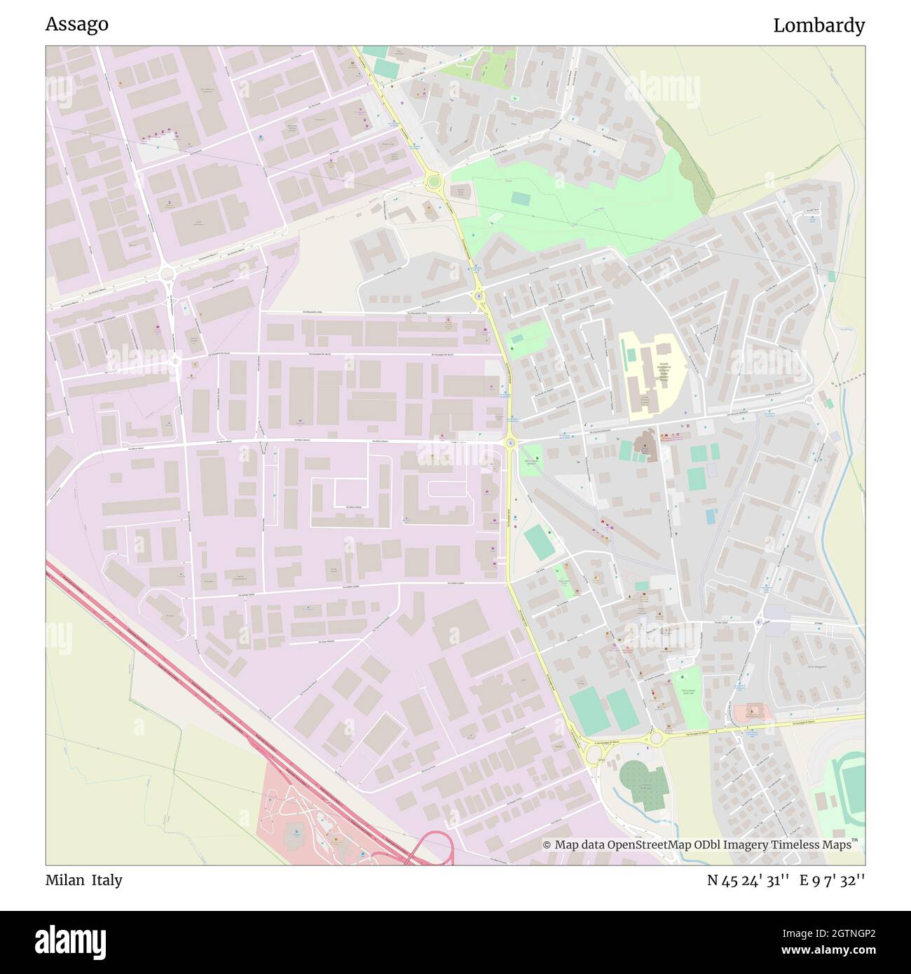 Milan italy map hi-res stock photography and images - Alamy