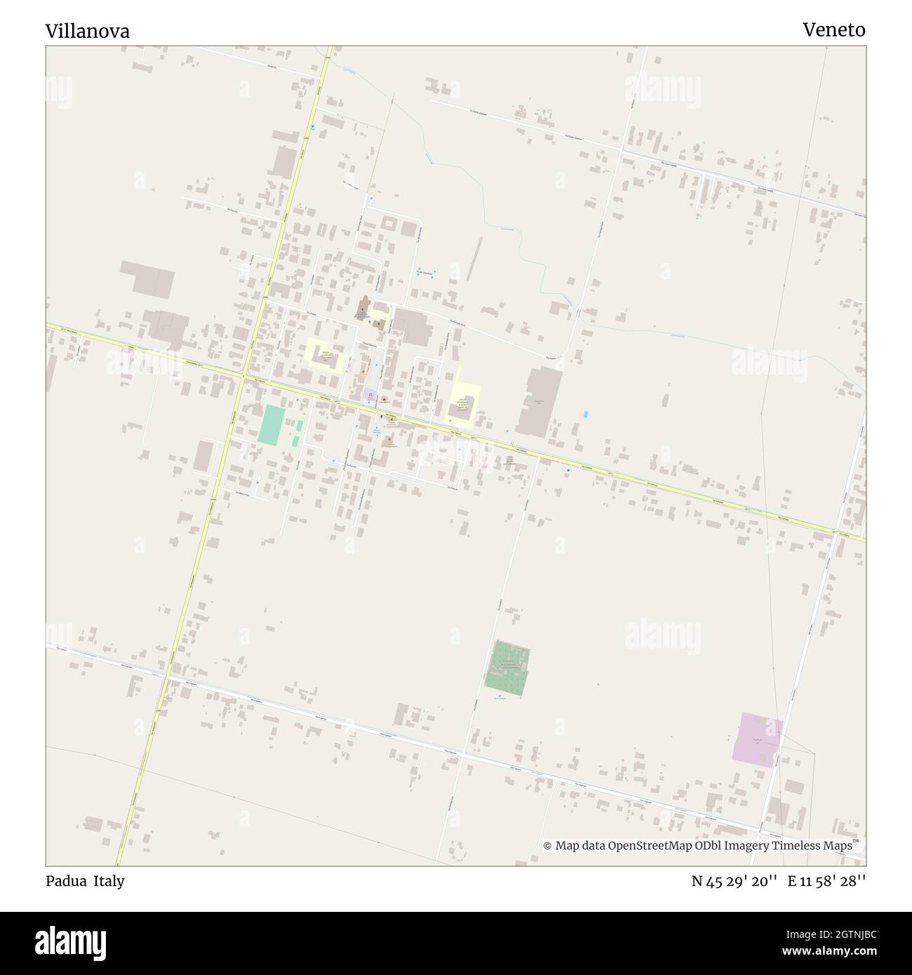 Villanova, Padua, Italy, Veneto, N 45 29' 20'', E 11 58' 28'', map ...