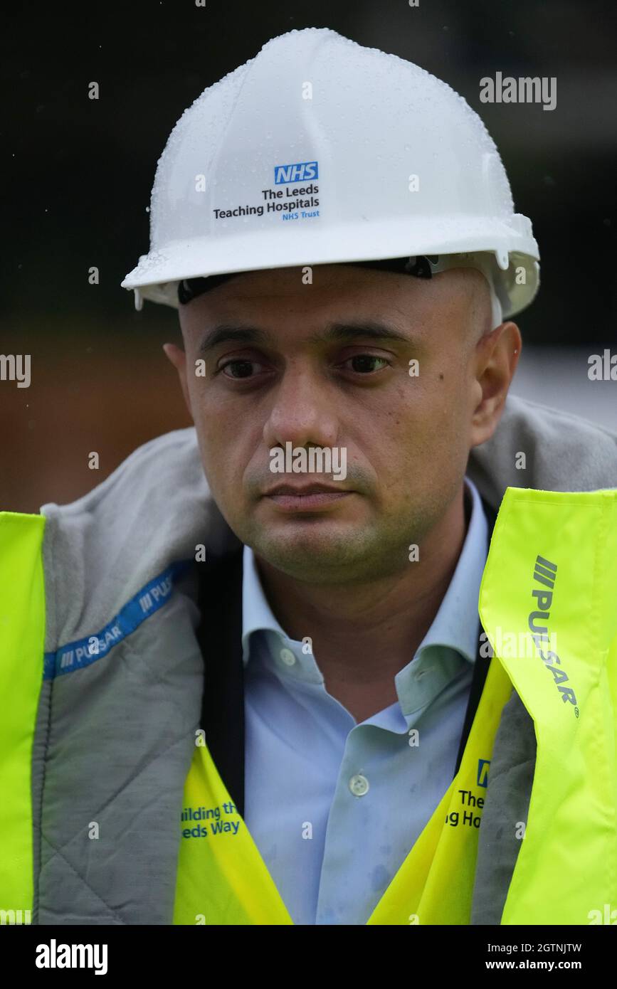 Health Secretary Sajid Javid visits the construction site of the new ...