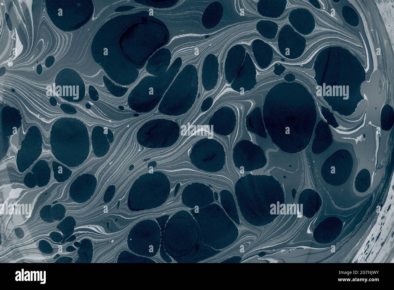 Illustration of a pattern with blue and white colors splashed in a mix ...