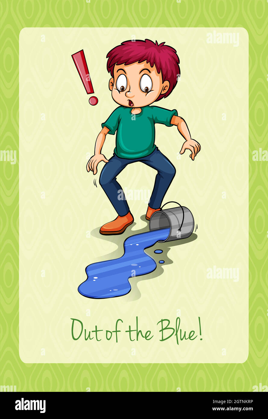 Out of the blue Stock Vector Image & Art - Alamy
