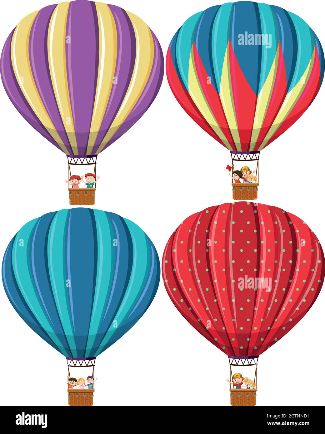 Set of different hot air balloon Stock Vector Image & Art - Alamy