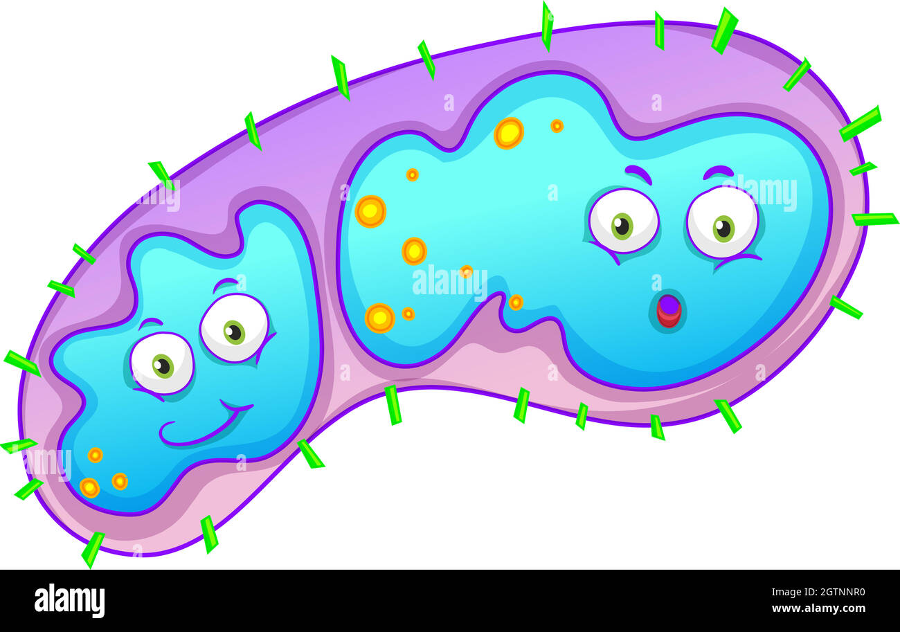 Bacteria Angry Face Illustration High Resolution Stock Photography and ...