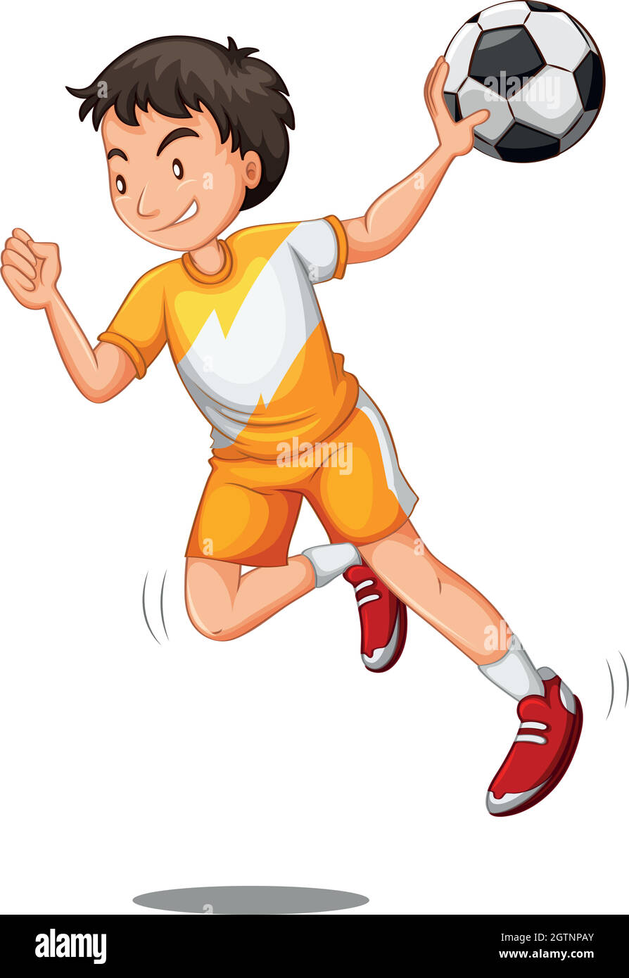 Football throwing Cut Out Stock Images & Pictures - Alamy