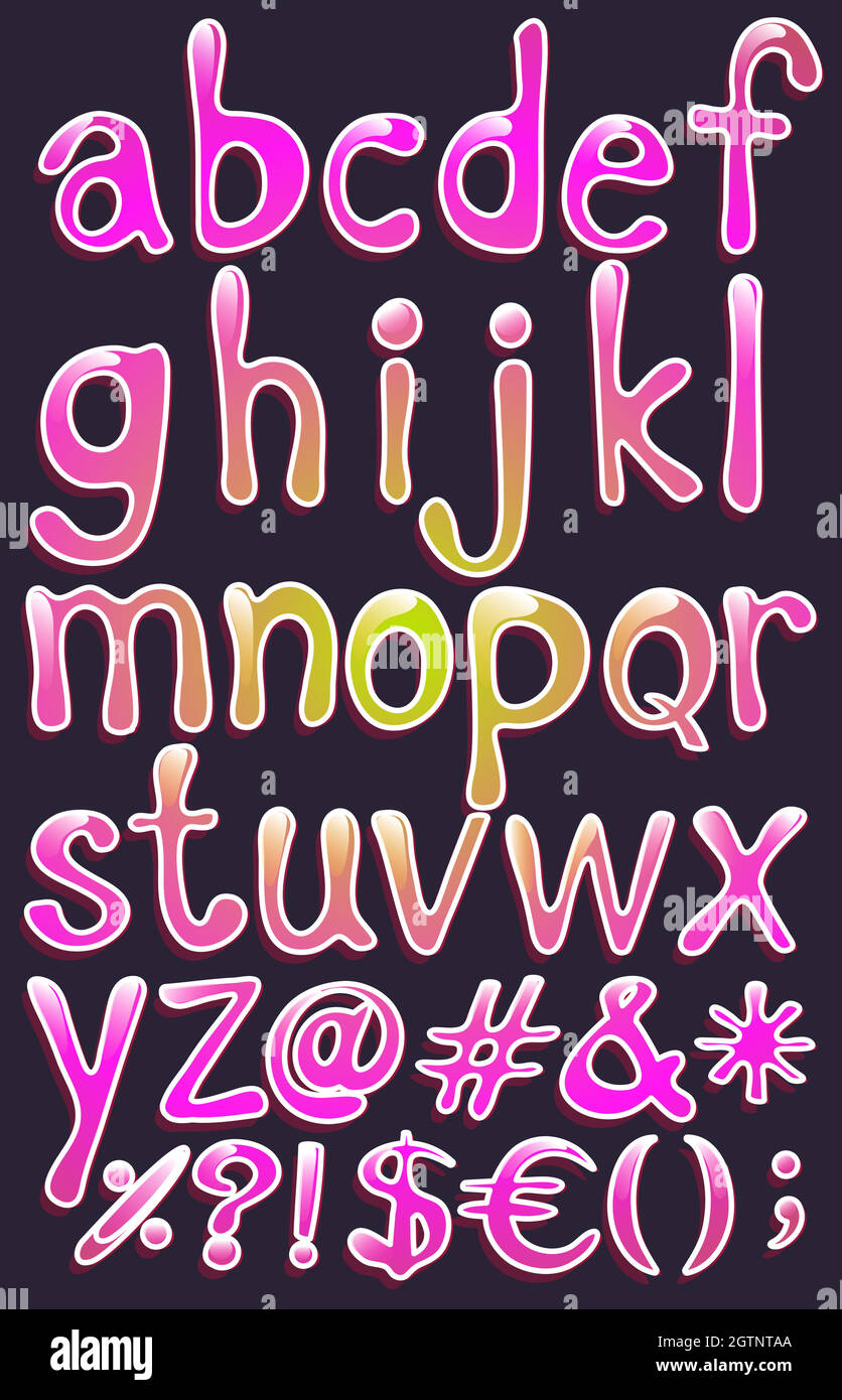 Series children alphabet Stock Vector Images - Alamy