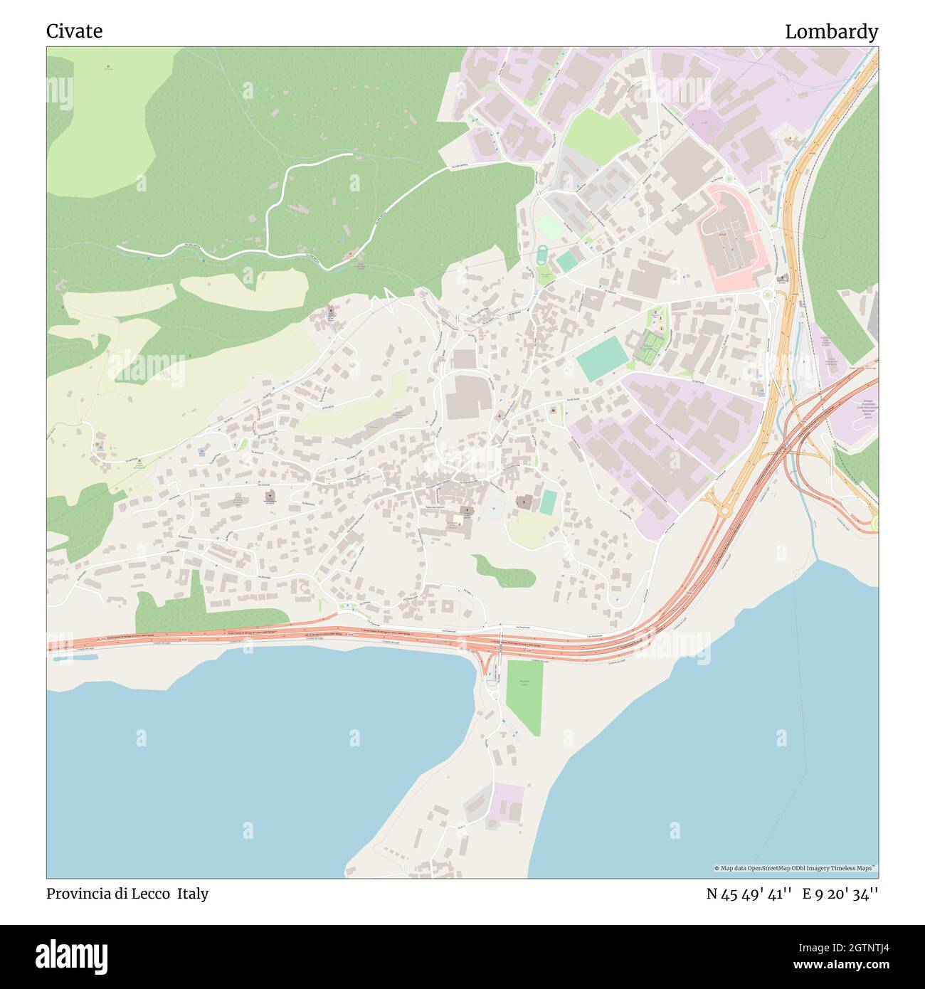 Map of lecco hi-res stock photography and images - Alamy