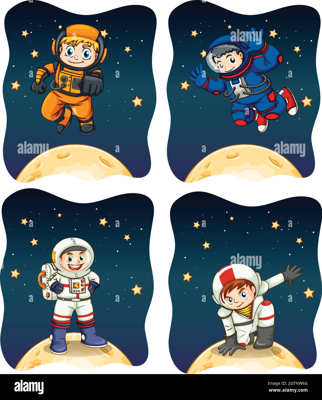 Space art work Stock Vector Images - Alamy