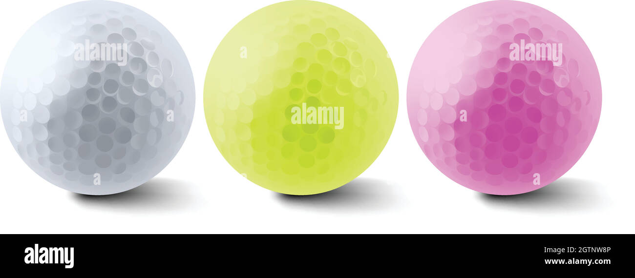 Golf balls wallpaper Stock Vector Images - Alamy