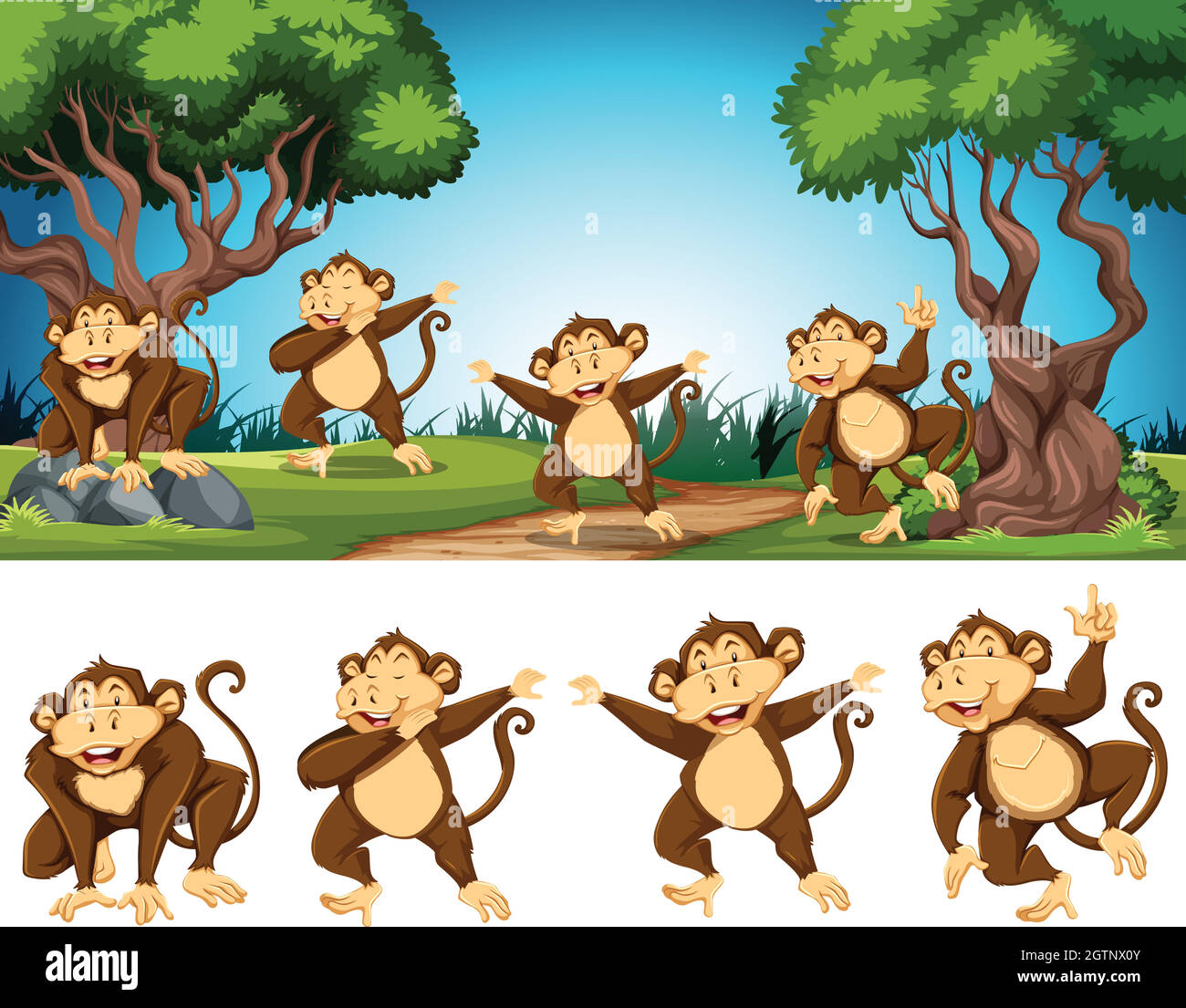 Group environment Stock Vector Images - Alamy