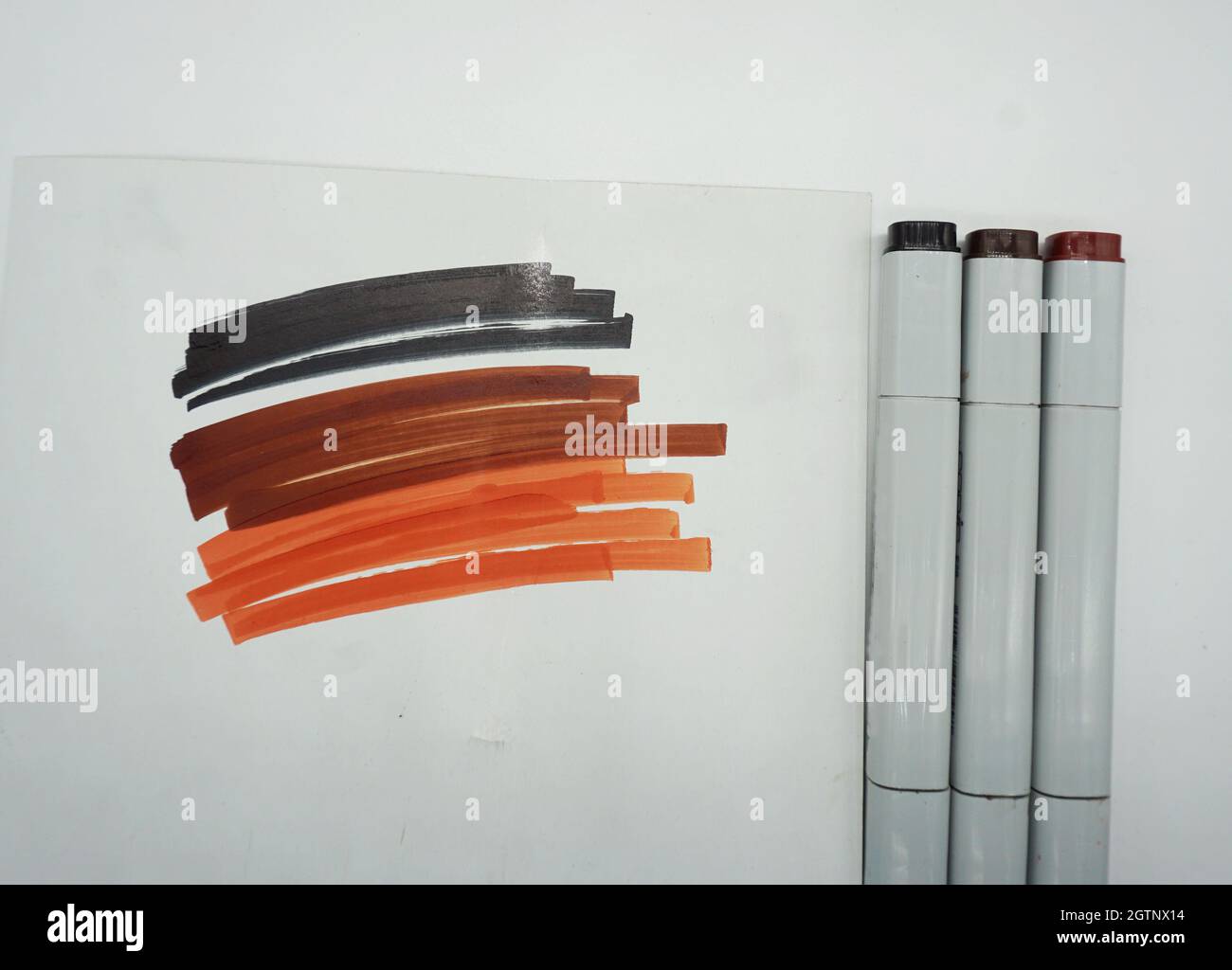 Modern Art Drawing Abstract Copic color Triangle Curve Square from ...