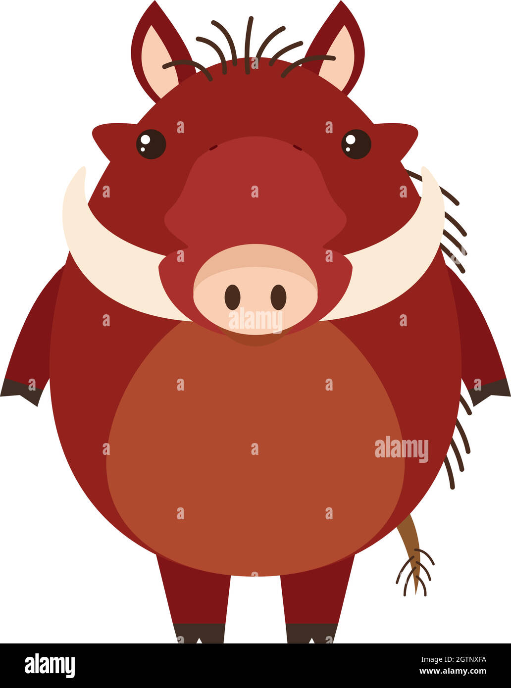 Warthog with happy face Stock Vector Image & Art - Alamy