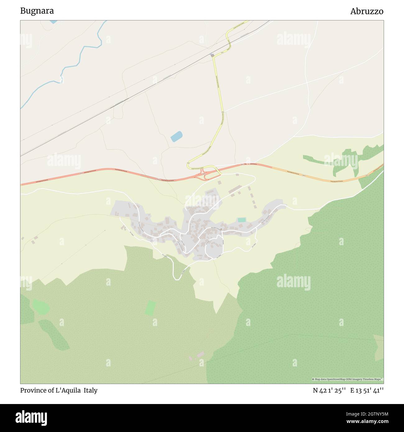 Bugnara, Province of L'Aquila, Italy, Abruzzo, N 42 1' 25'', E 13 51 ...