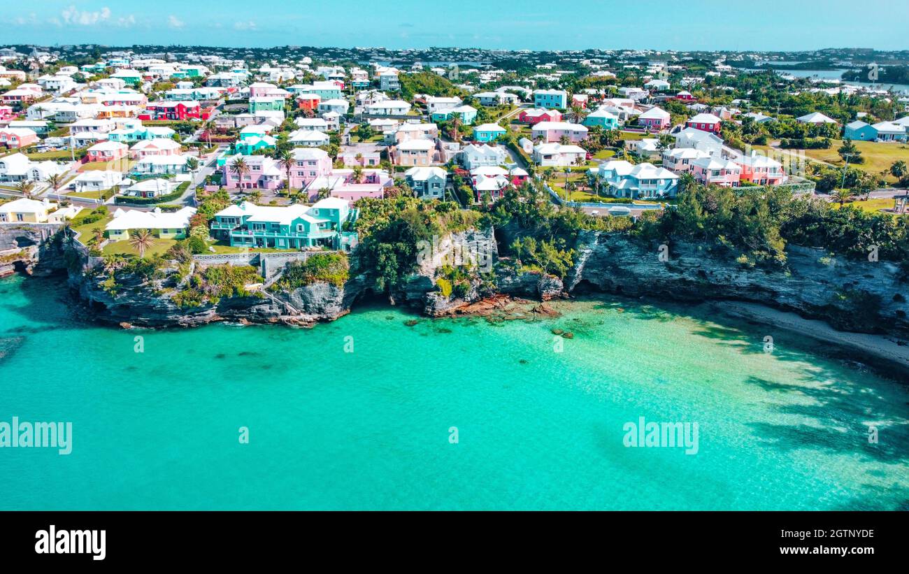 Hamilton bermuda aerial hi-res stock photography and images - Alamy