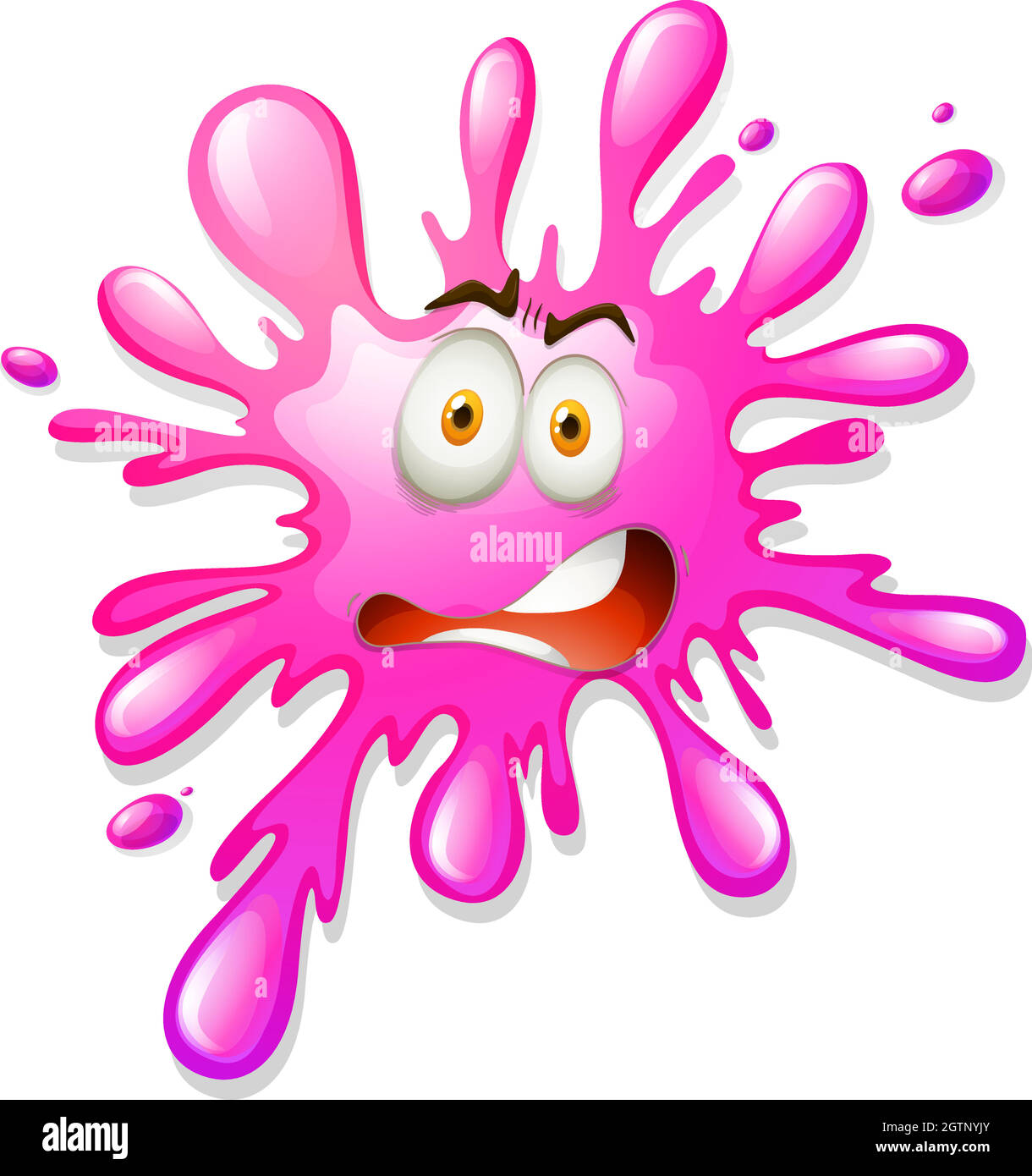 Pink color scary splash Stock Vector Image & Art - Alamy