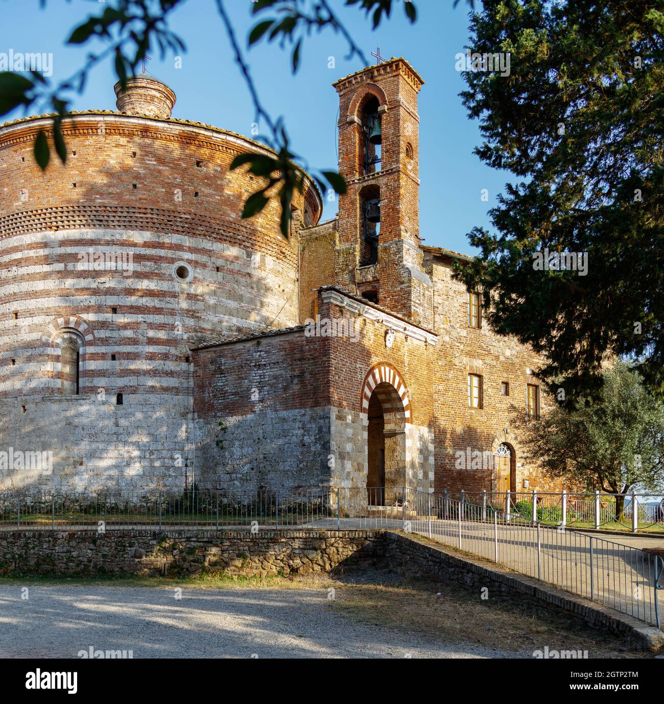 Chiusdino, Tuscany, Italy - July 28, 2021. The "Eremo di Montesiepi ...
