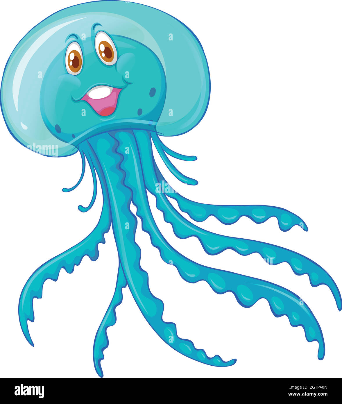 Jelly fish with happy face Stock Vector Image & Art - Alamy