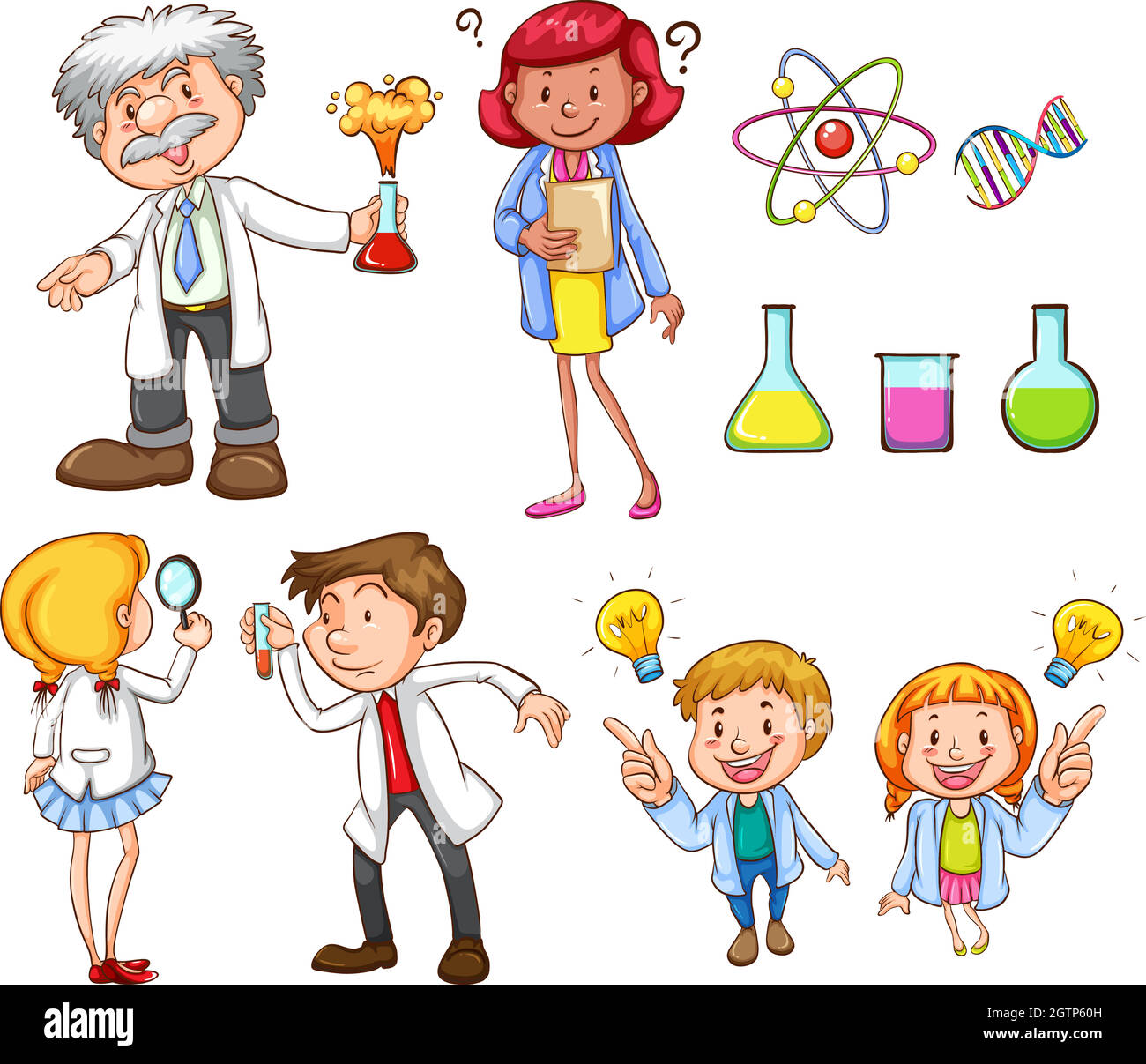 People doing different science activities Stock Vector Image & Art - Alamy