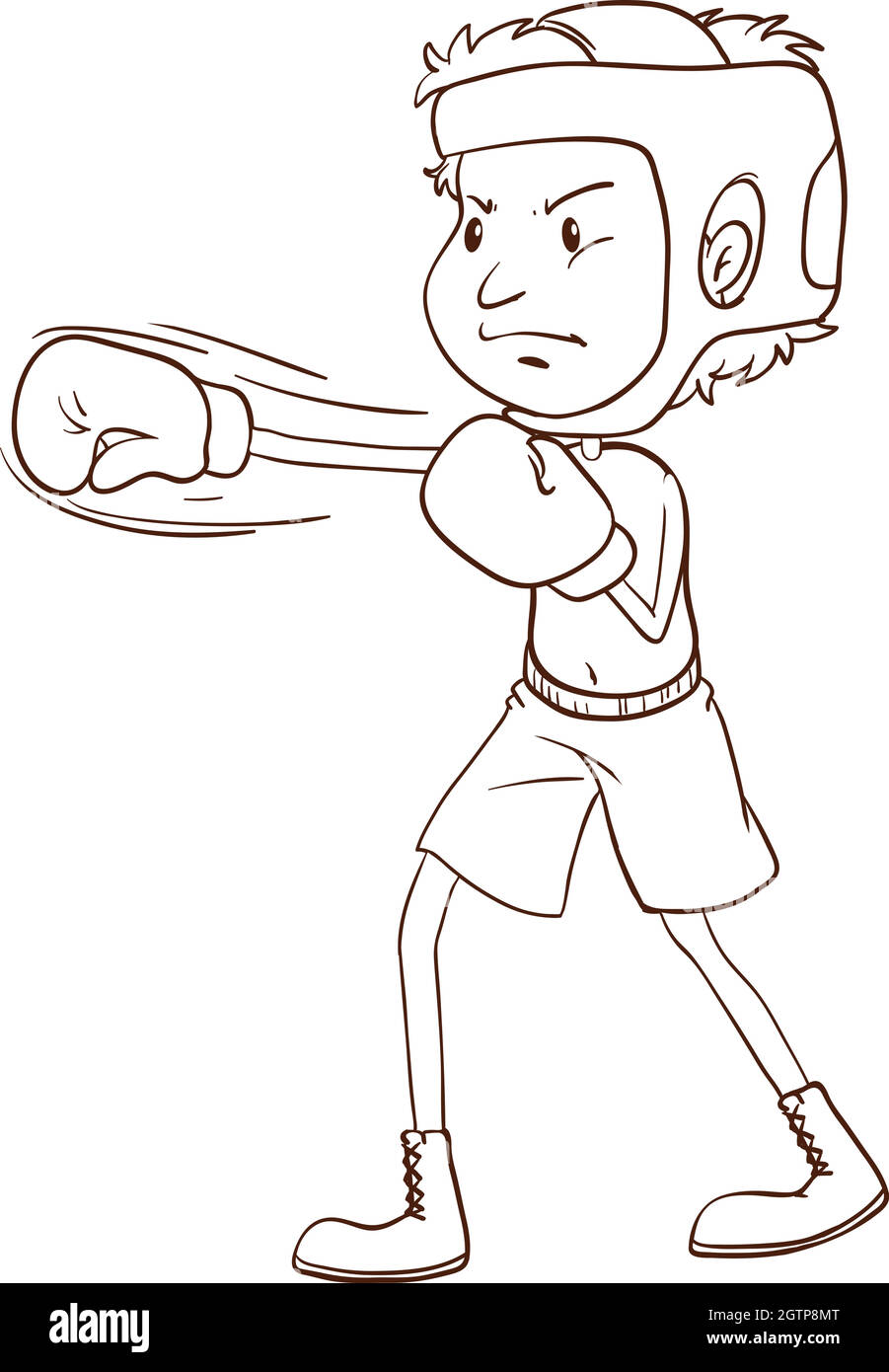 Boxing sketch hi-res stock photography and images - Alamy