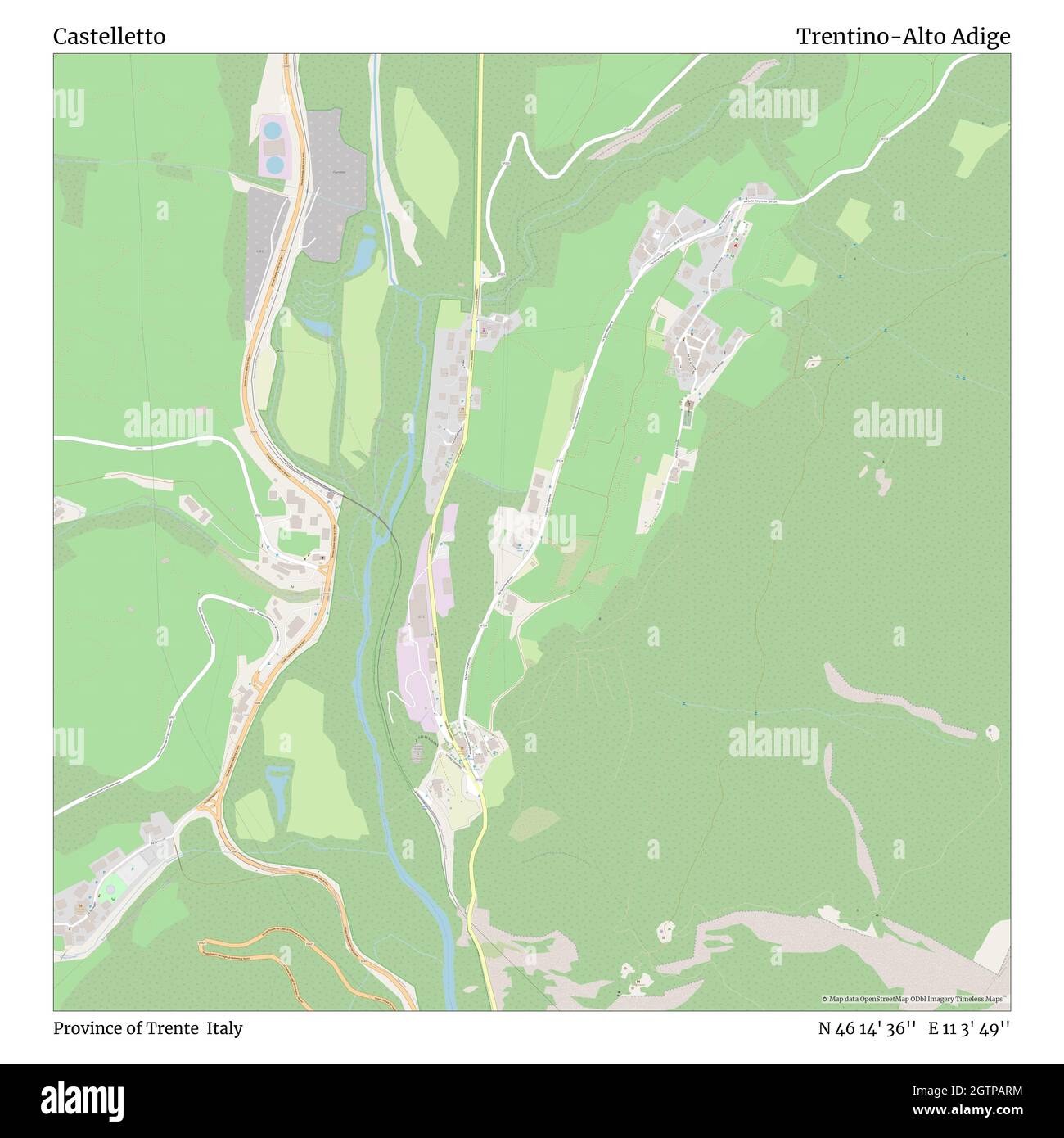 Castelletto, Province of Trente, Italy, Trentino-Alto Adige, N 46 14 ...