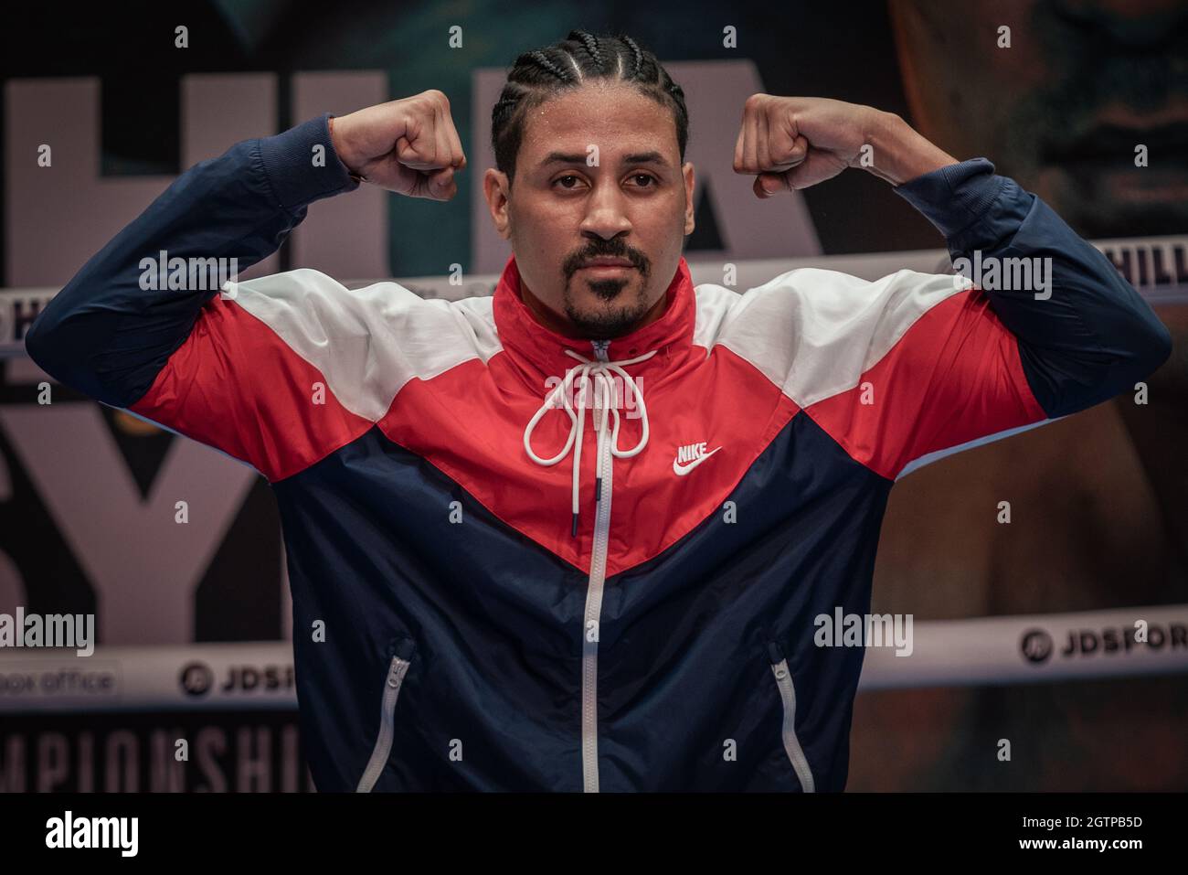 Boxer Lenin Castillo works out for the press at The 02 ahead of ...