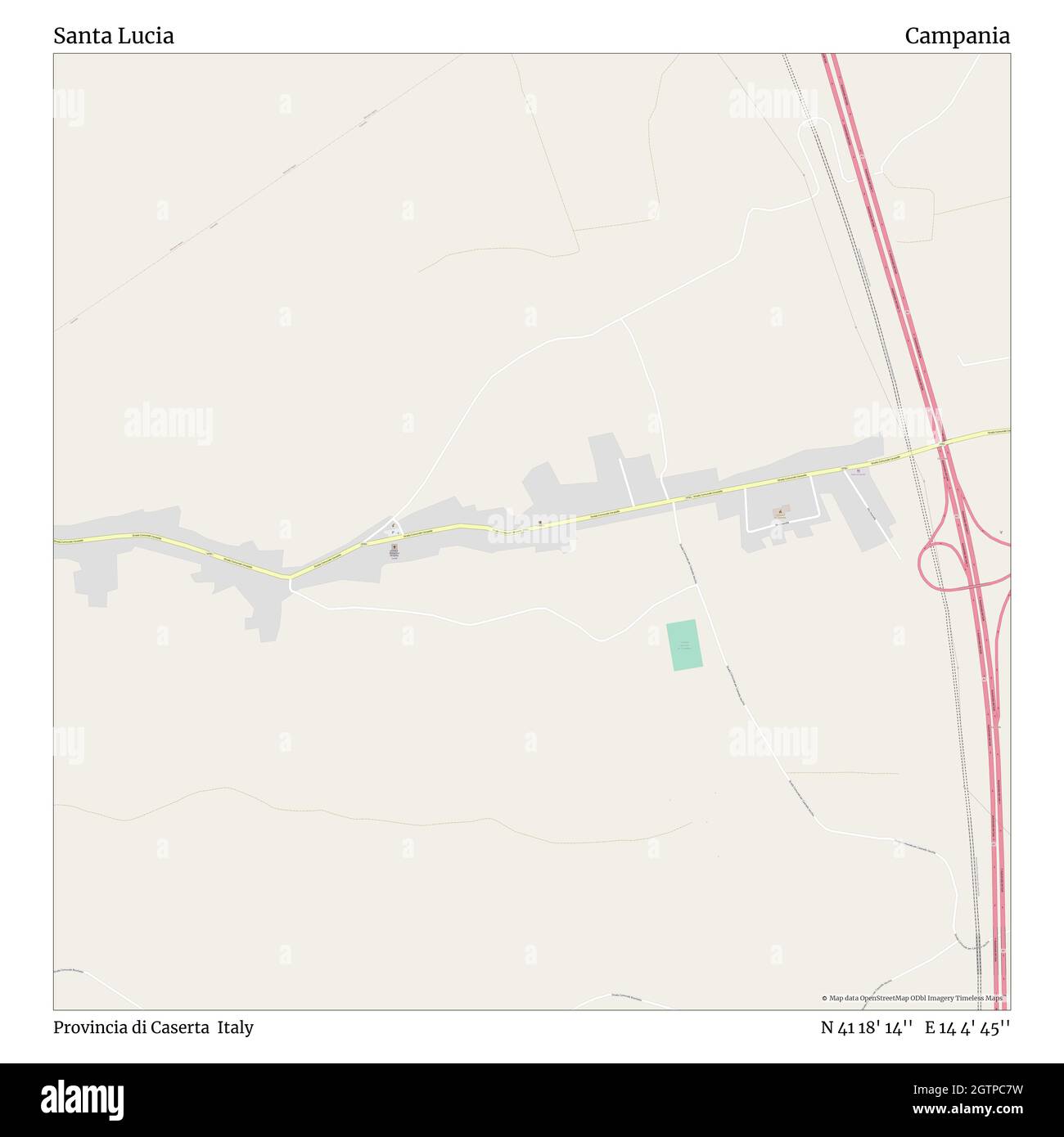 Santa Lucia, Provincia di Caserta, Italy, Campania, N 41 18' 14'', E 14 ...