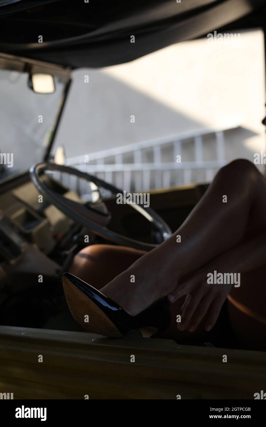 Citroen car young woman hi-res stock photography and images - Alamy